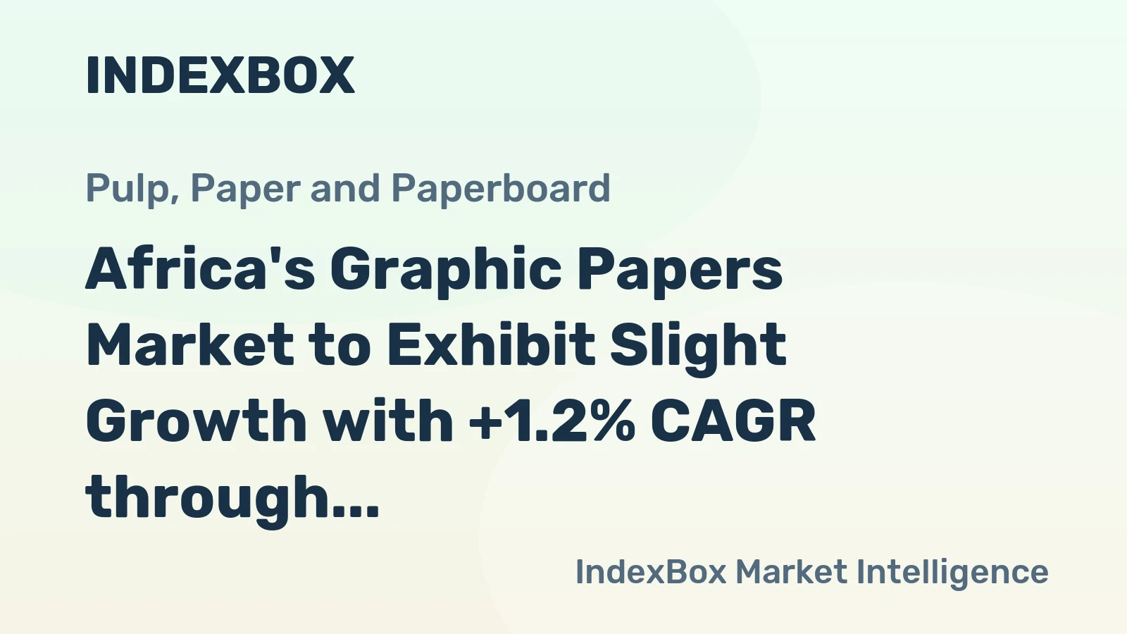 Africa's Graphic Papers Market to Exhibit Slight Growth with +1.2% CAGR through 2035, Reaching 3.9M Tons
