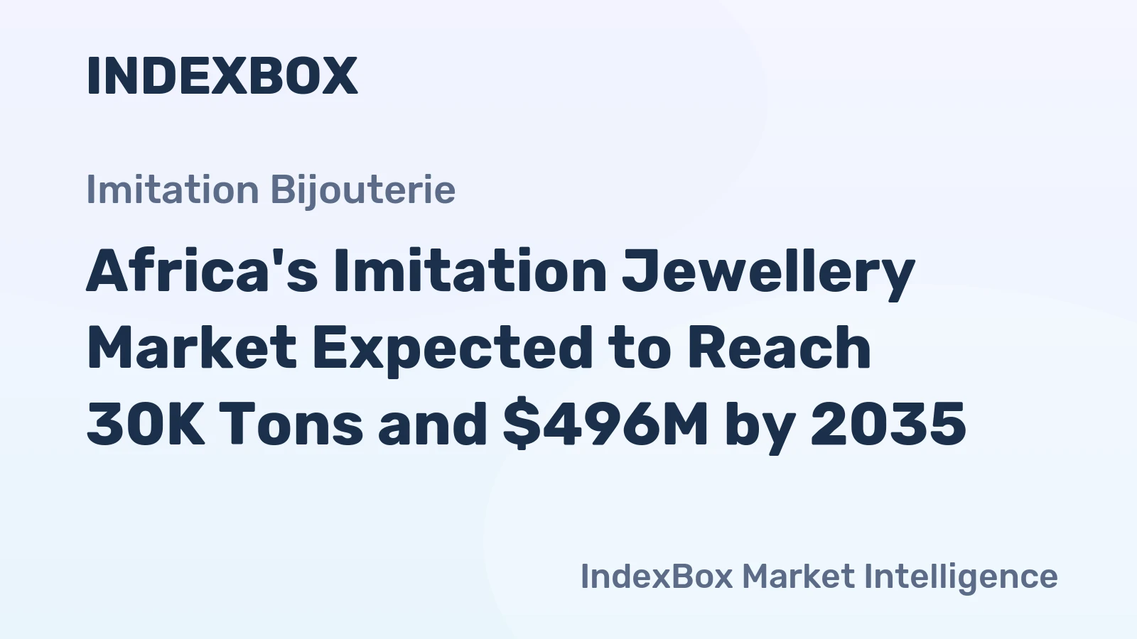 Africa's Imitation Jewellery Market Expected to Reach 30K Tons and $496M by 2035