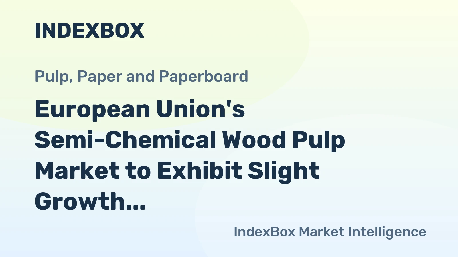 European Union's Semi-Chemical Wood Pulp Market to Exhibit Slight Growth with Expected CAGR of +0.2% from 2024 to 2035