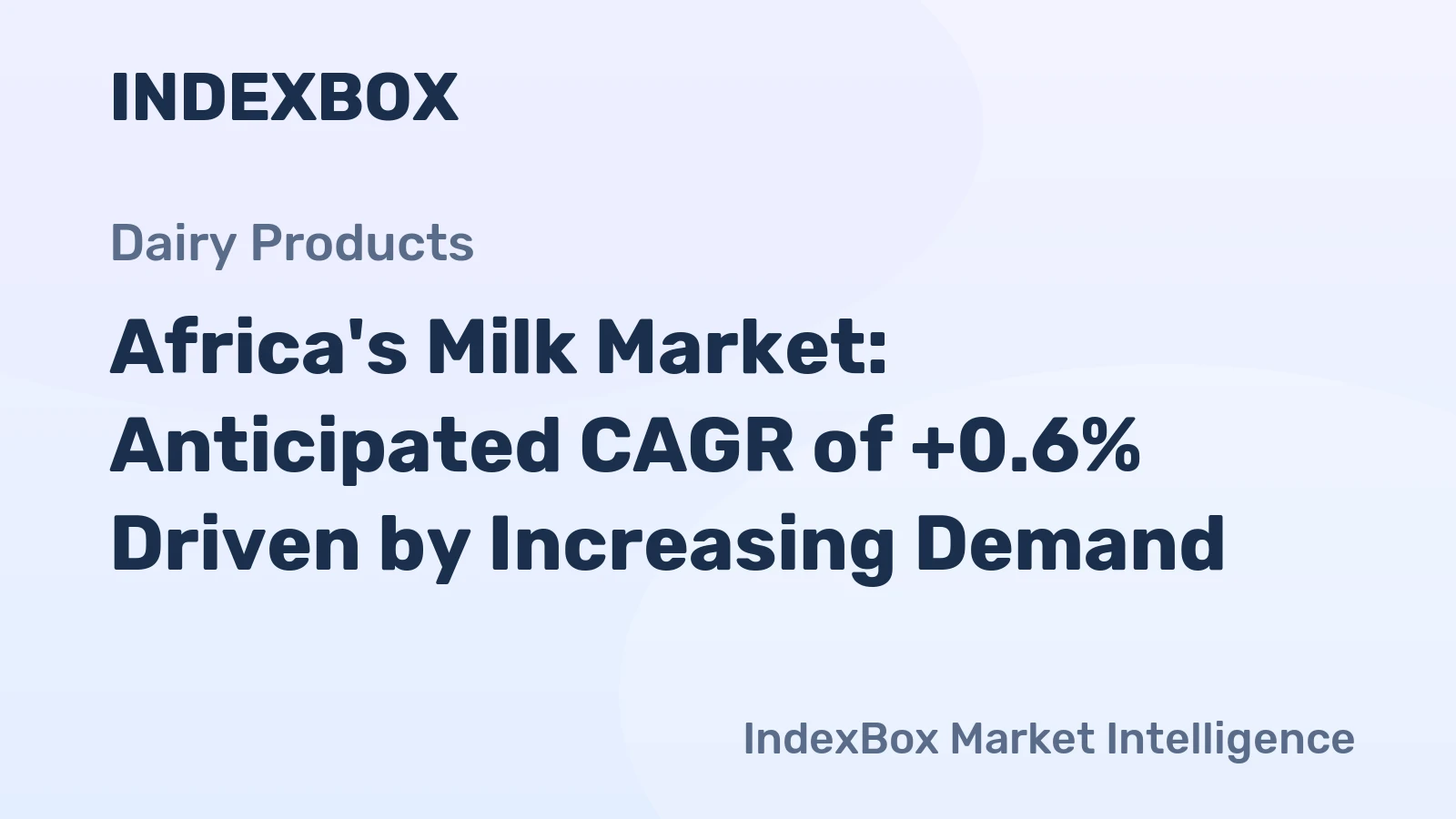 Africa's Milk Market: Anticipated CAGR of +0.6% Driven by Increasing Demand