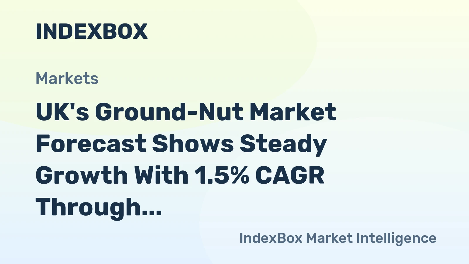 UK's Ground-Nut Market Forecast Shows Steady Growth With 1.5% CAGR Through 2035