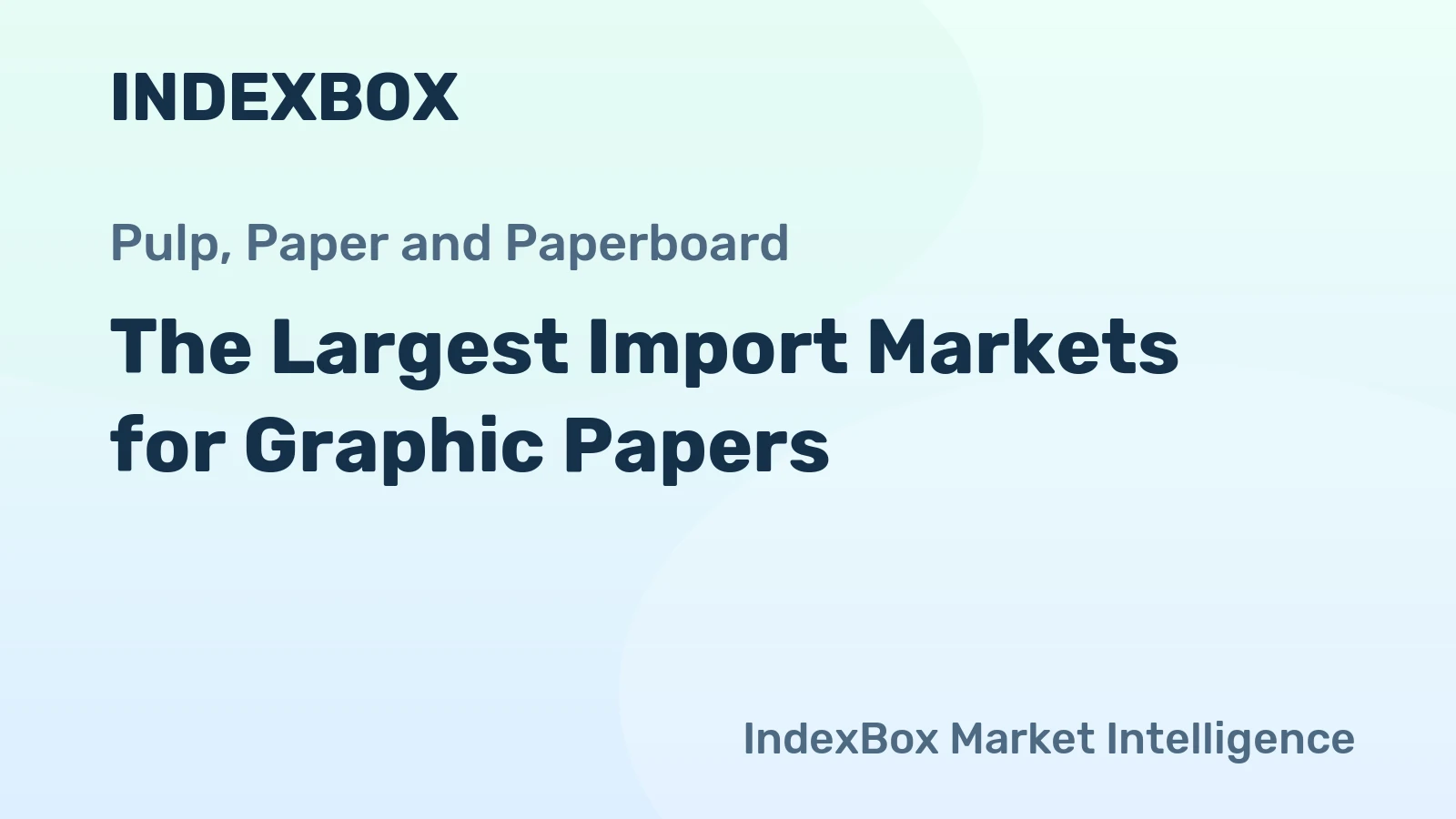 The Largest Import Markets for Graphic Papers