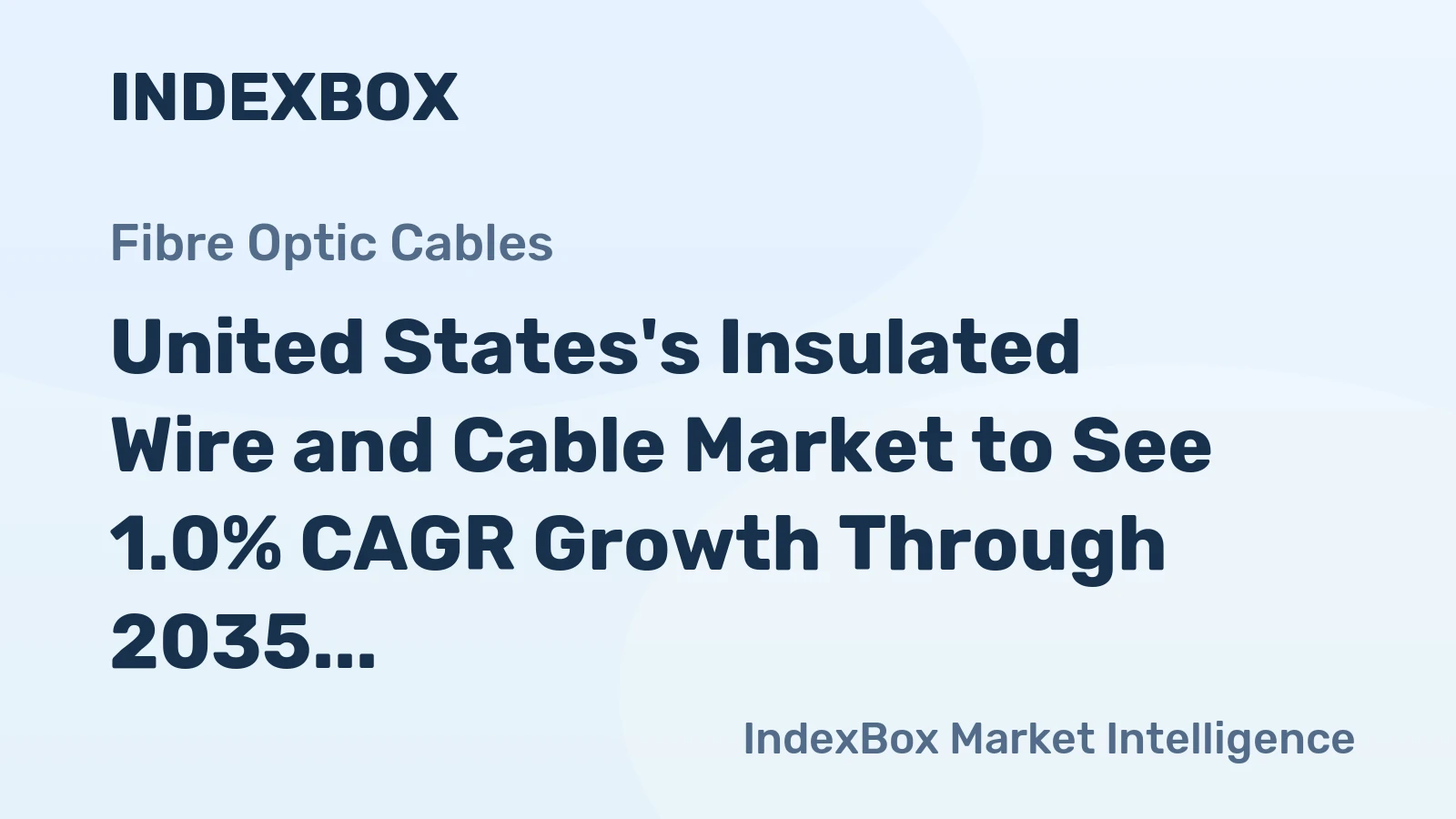 United States's Insulated Wire and Cable Market to See 1.0% CAGR Growth Through 2035