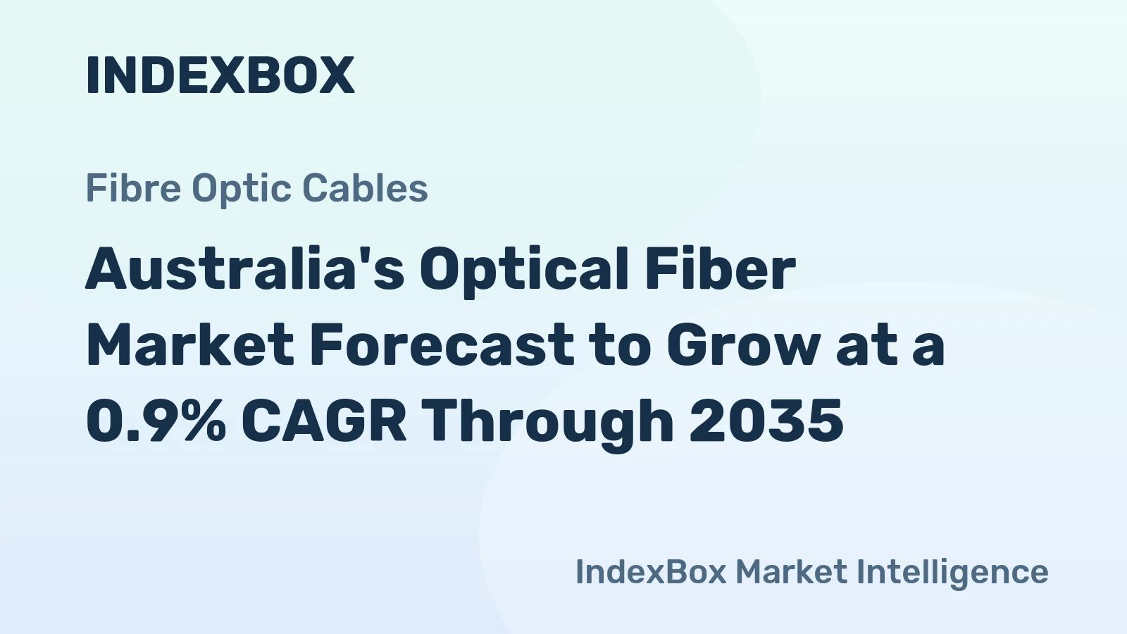Australia's Optical Fiber Market Forecast to Grow at a 0.9% CAGR Through 2035