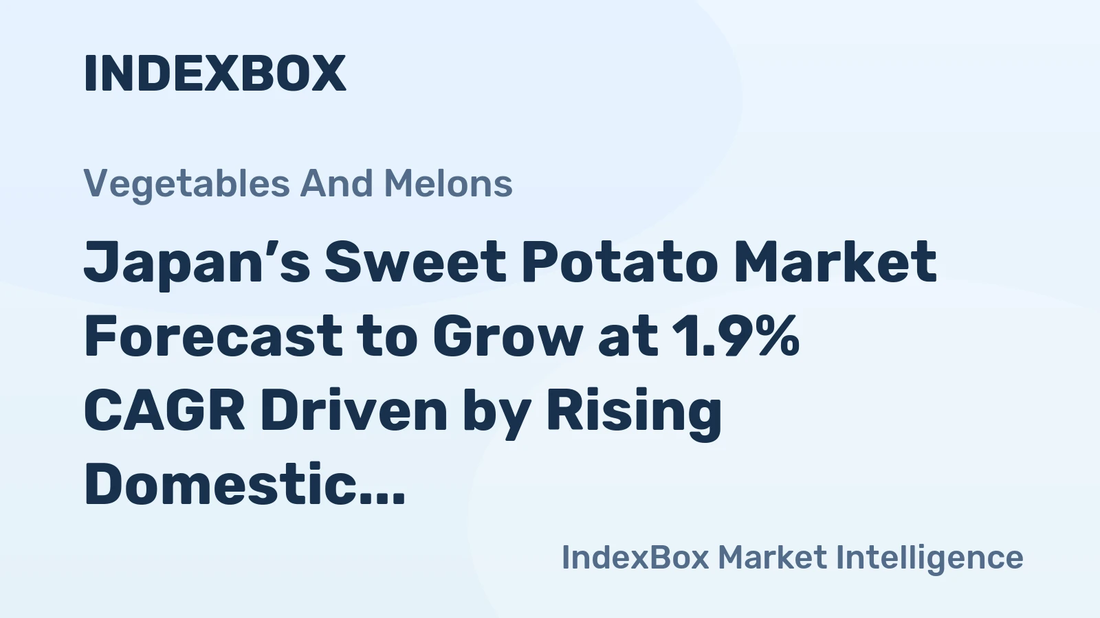 Japan’s Sweet Potato Market Forecast to Grow at 1.9% CAGR Driven by Rising Domestic Demand