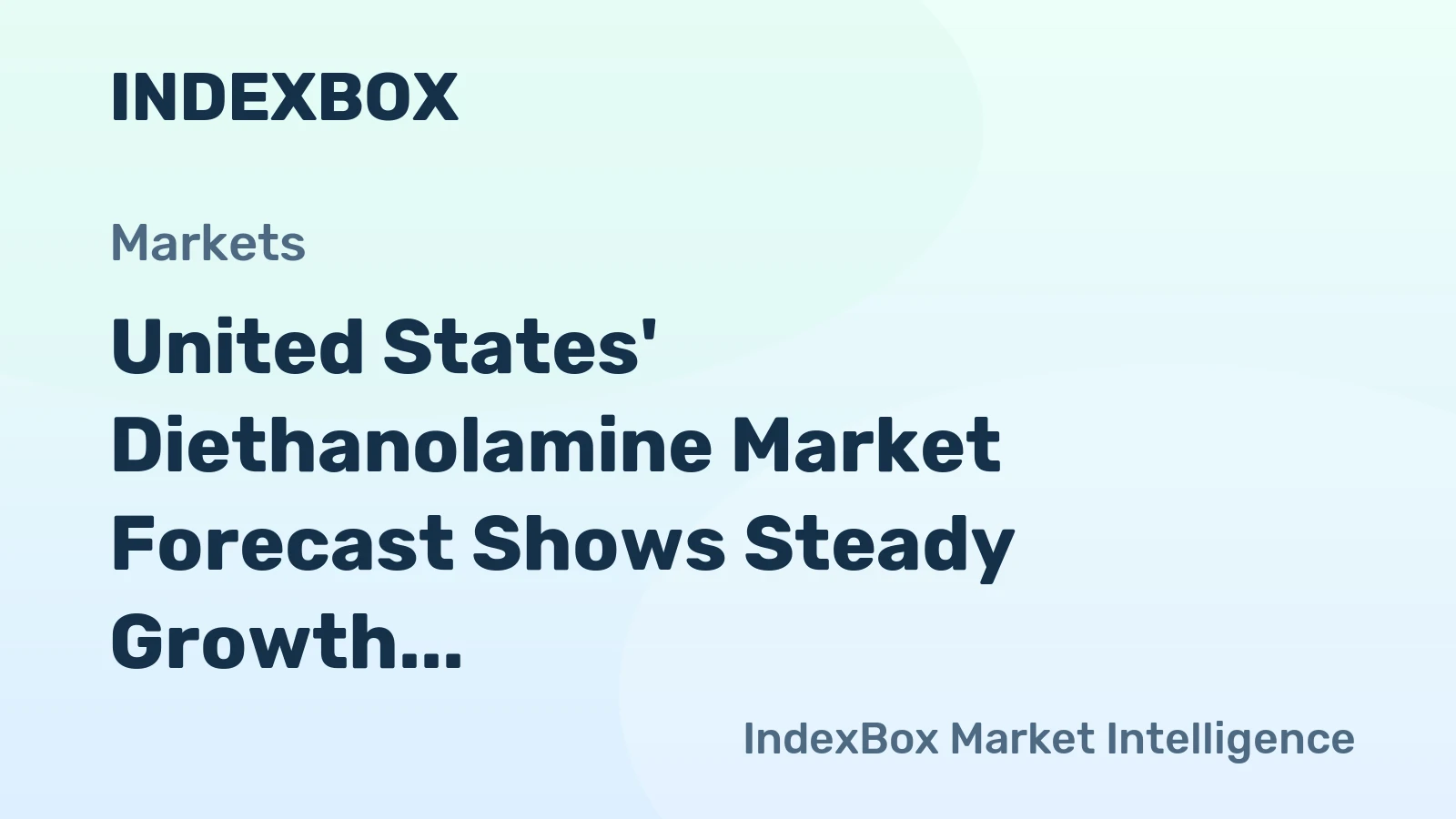 United States' Diethanolamine Market Forecast Shows Steady Growth with a +2.3% Value CAGR Through 2035