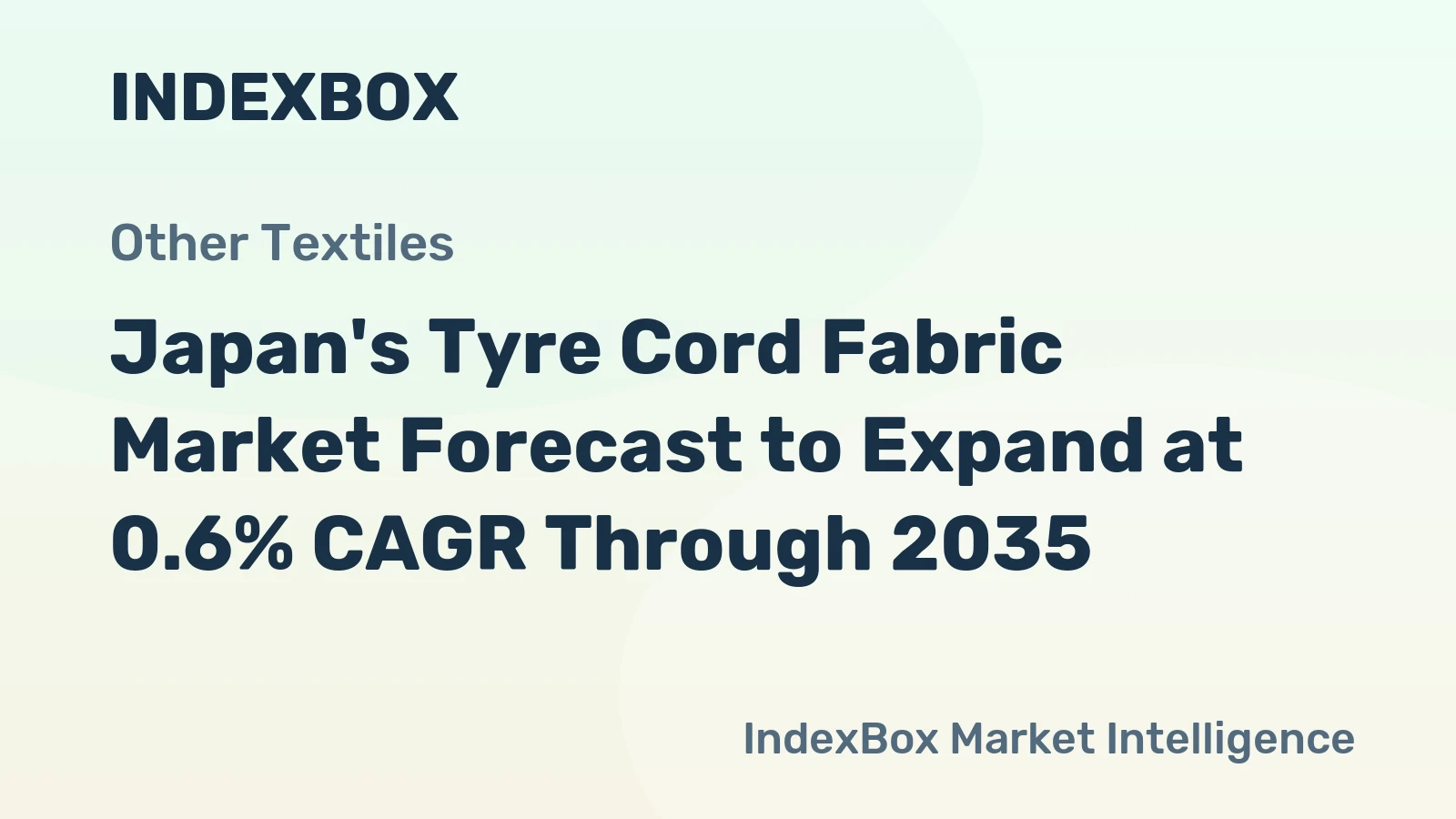 Japan's Tyre Cord Fabric Market Forecast to Expand at 0.6% CAGR Through 2035