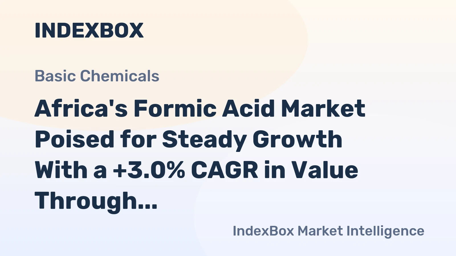 Africa's Formic Acid Market Poised for Steady Growth With a +3.0% CAGR in Value Through 2035