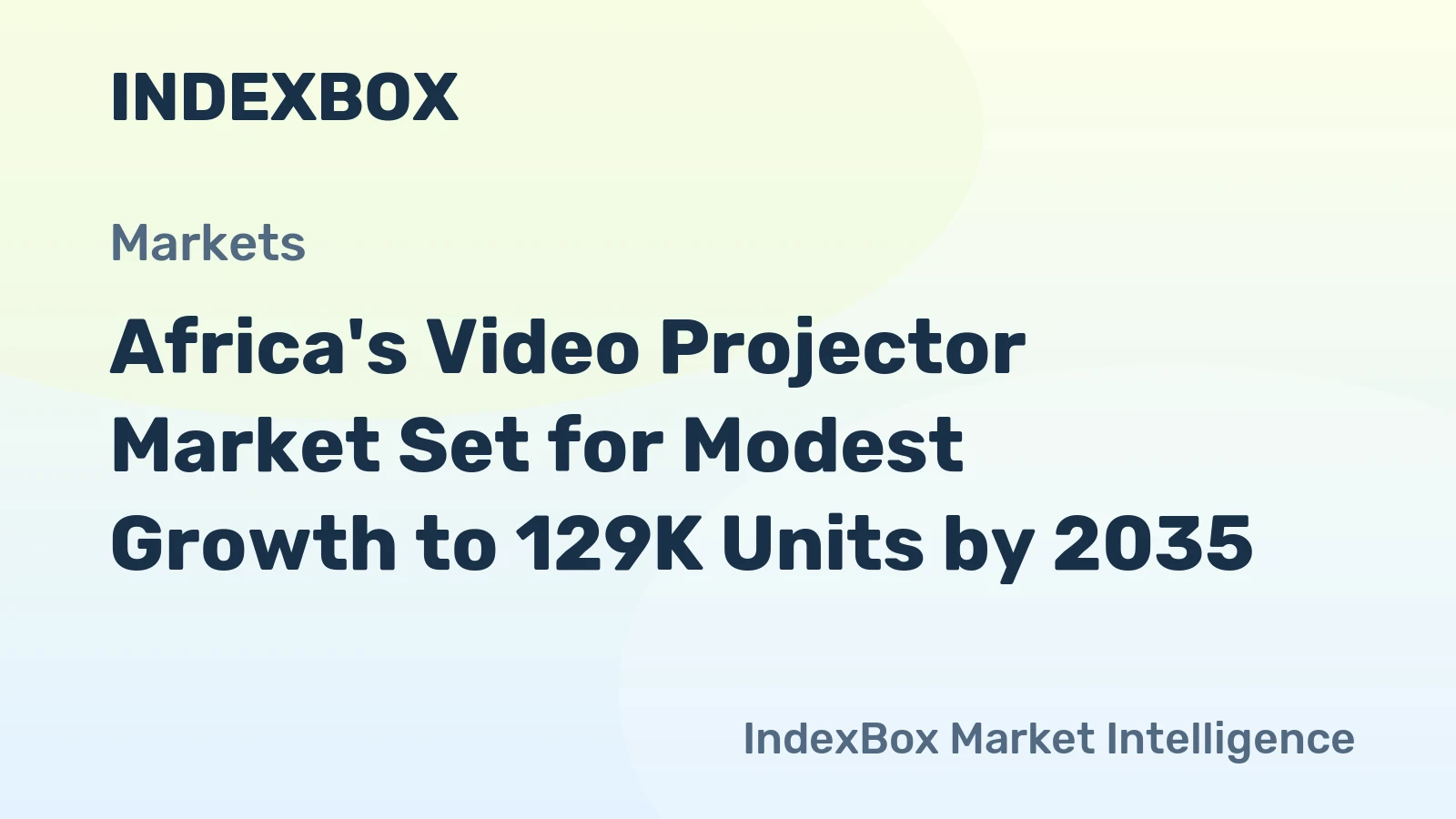Africa's Video Projector Market Set for Modest Growth to 129K Units by 2035