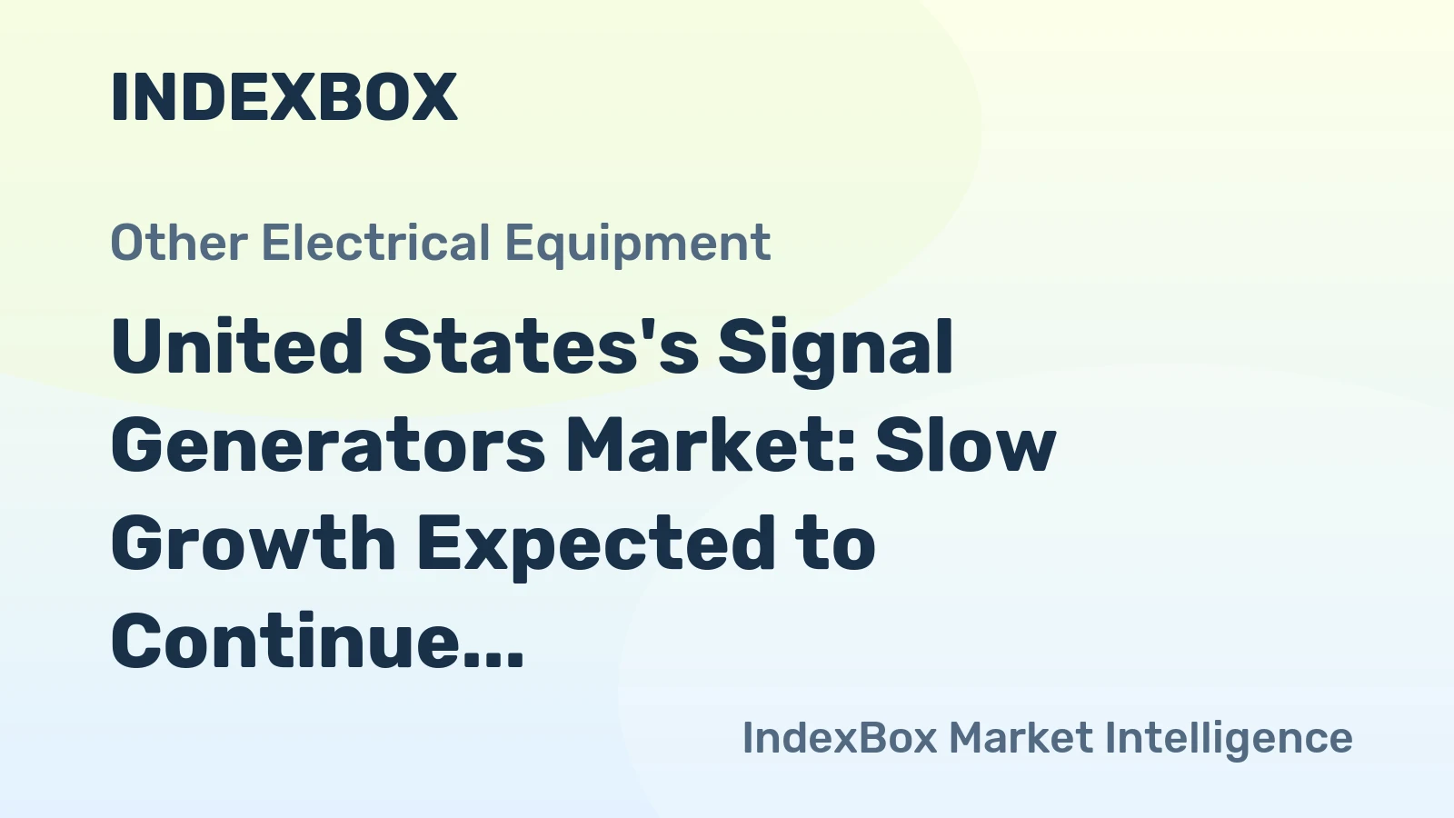 United States's Signal Generators Market: Slow Growth Expected to Continue, Reaching 1.7M Units and $124M by 2035
