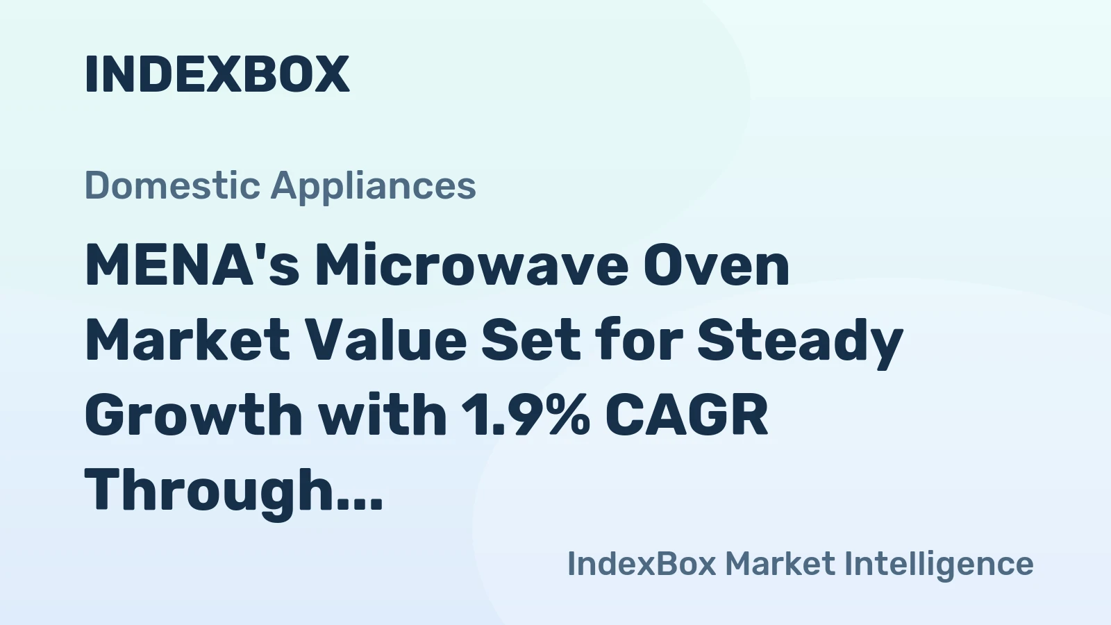 MENA's Microwave Oven Market Value Set for Steady Growth with 1.9% CAGR Through 2035
