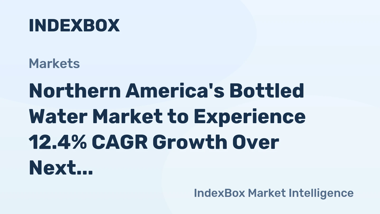 Northern America's Bottled Water Market to Experience 12.4% CAGR Growth Over Next Decade