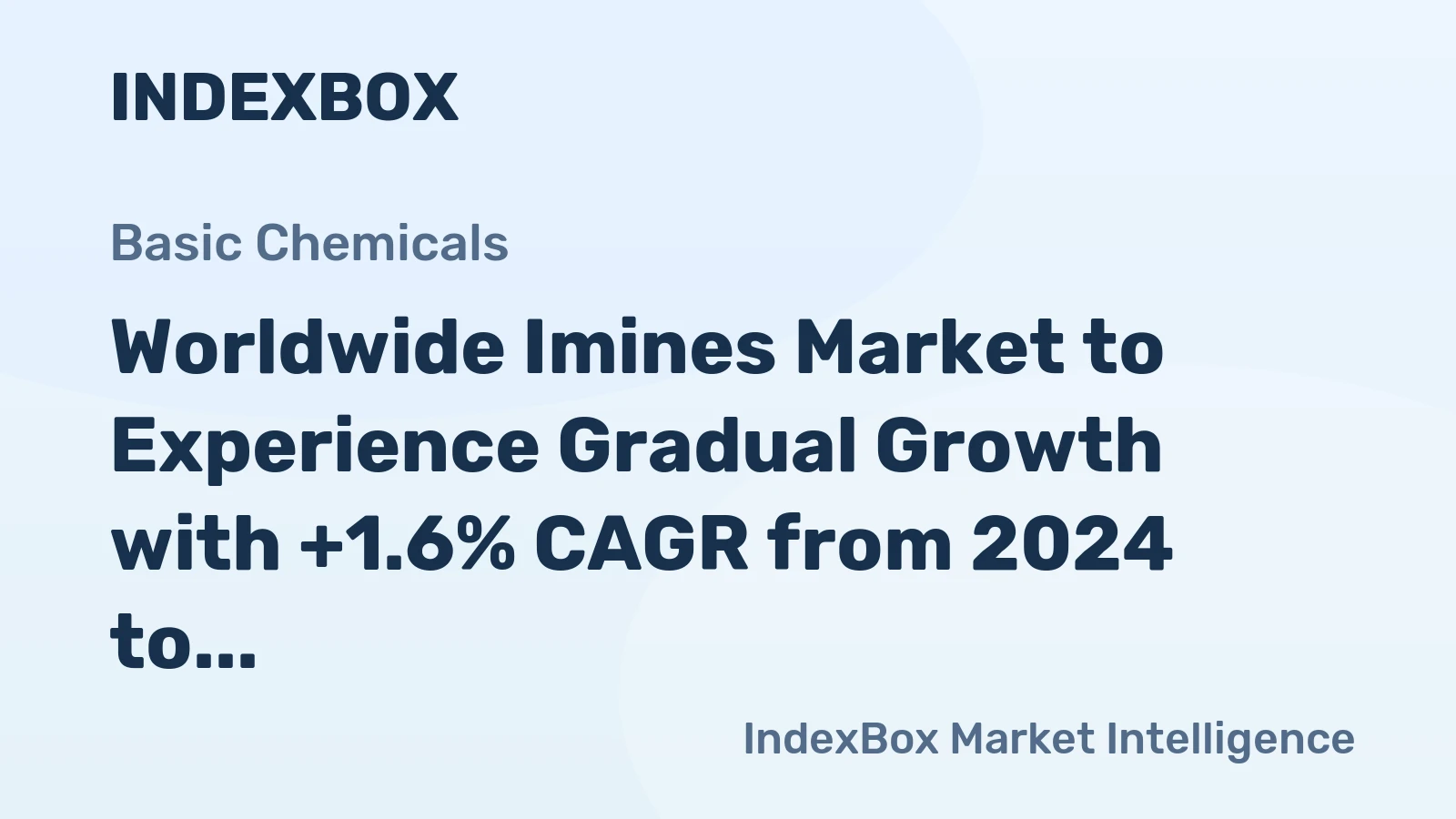 Worldwide Imines Market to Experience Gradual Growth with +1.6% CAGR from 2024 to 2035