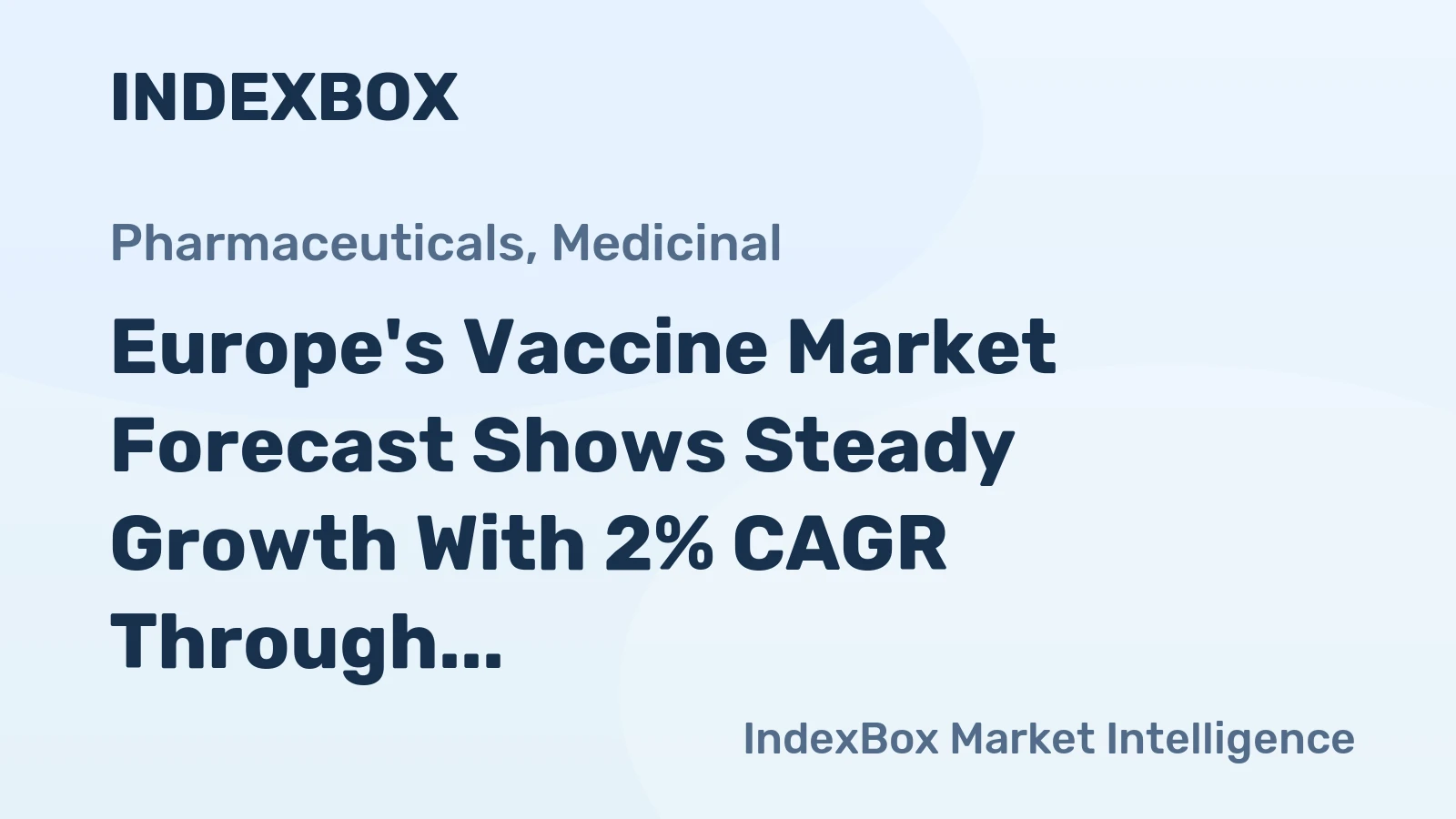 Europe's Vaccine Market Forecast Shows Steady Growth With 2% CAGR Through 2035
