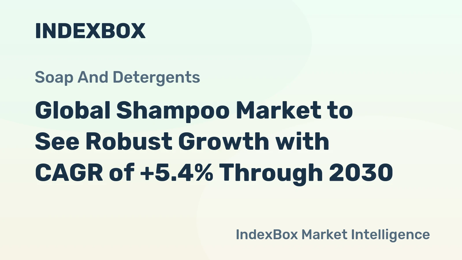 Global Shampoo Market to See Robust Growth with CAGR of +5.4% Through 2030