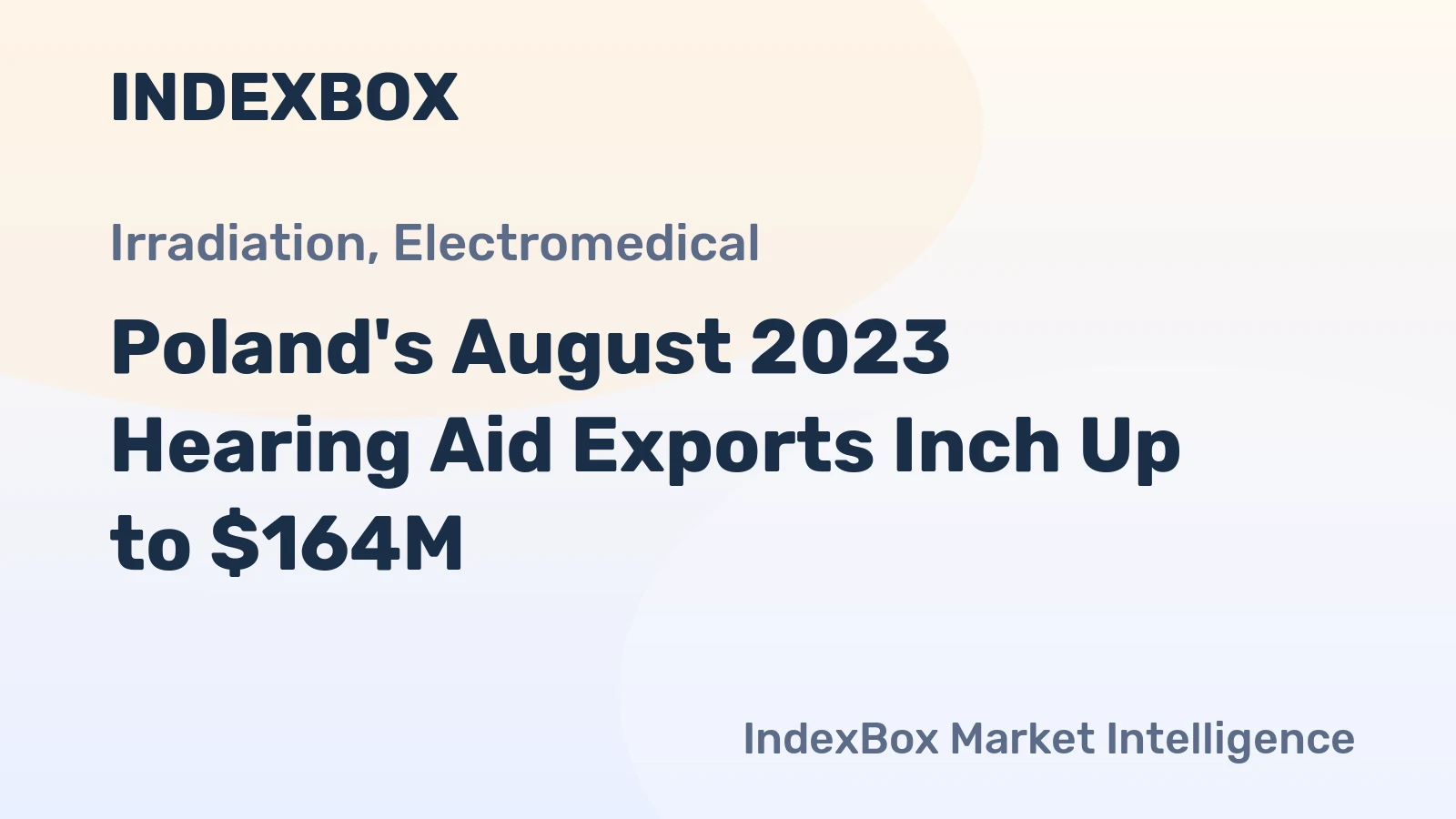Poland's August 2023 Hearing Aid Exports Inch Up to $164M