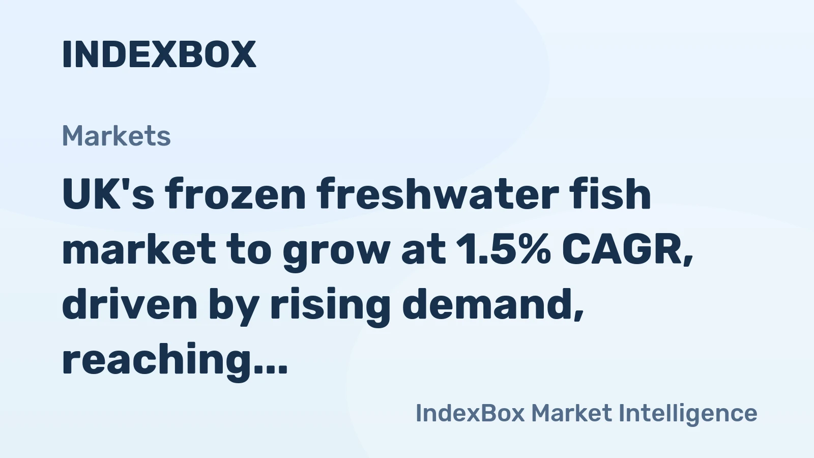 UK's frozen freshwater fish market to grow at 1.5% CAGR, driven by rising demand, reaching 81K tons by 2035.