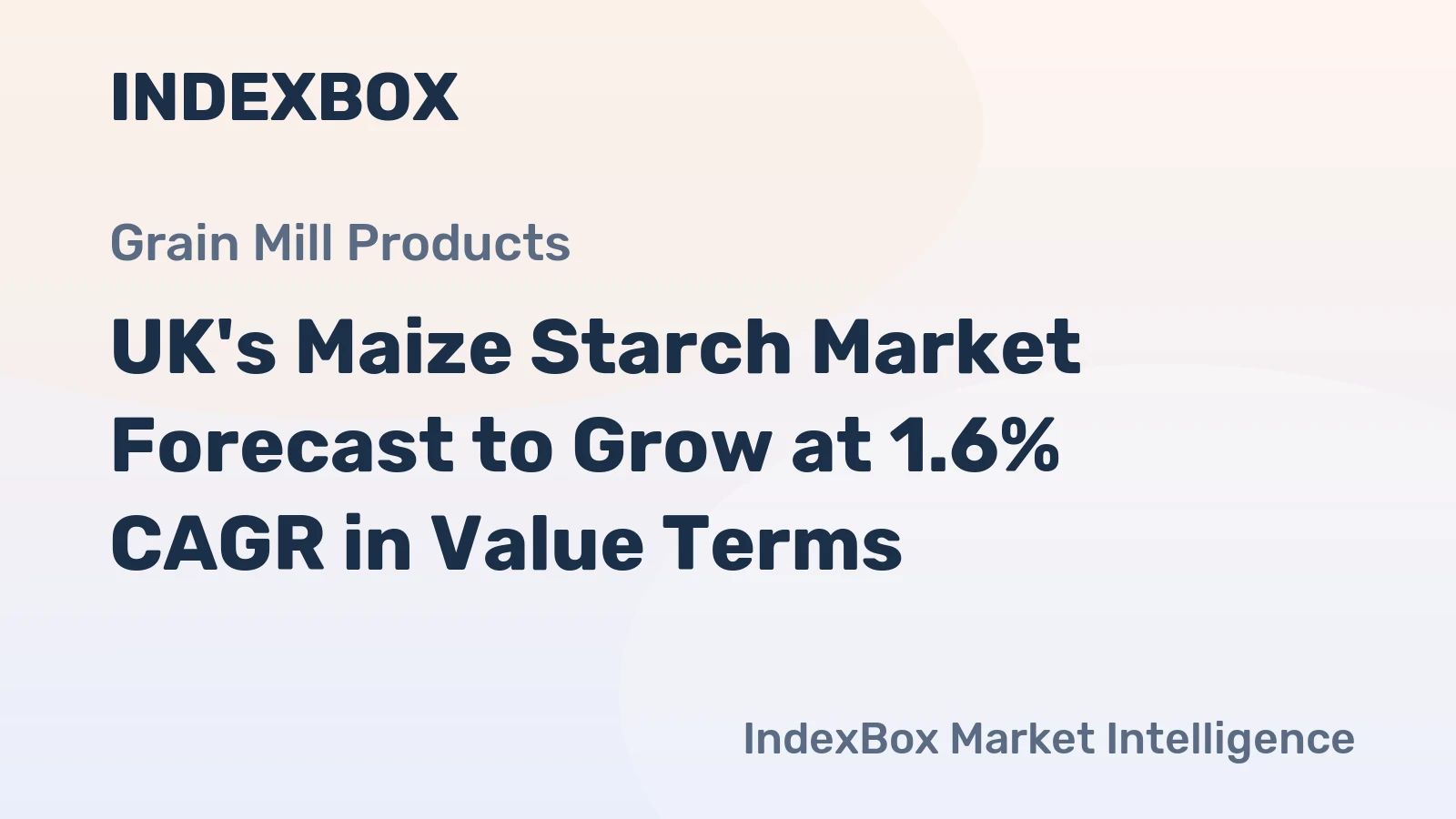UK's Maize Starch Market Forecast to Grow at 1.6% CAGR in Value Terms