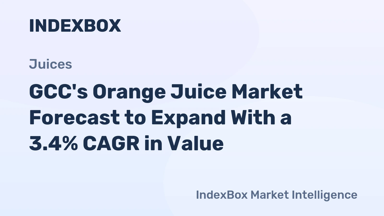 GCC's Orange Juice Market Forecast to Expand With a 3.4% CAGR in Value