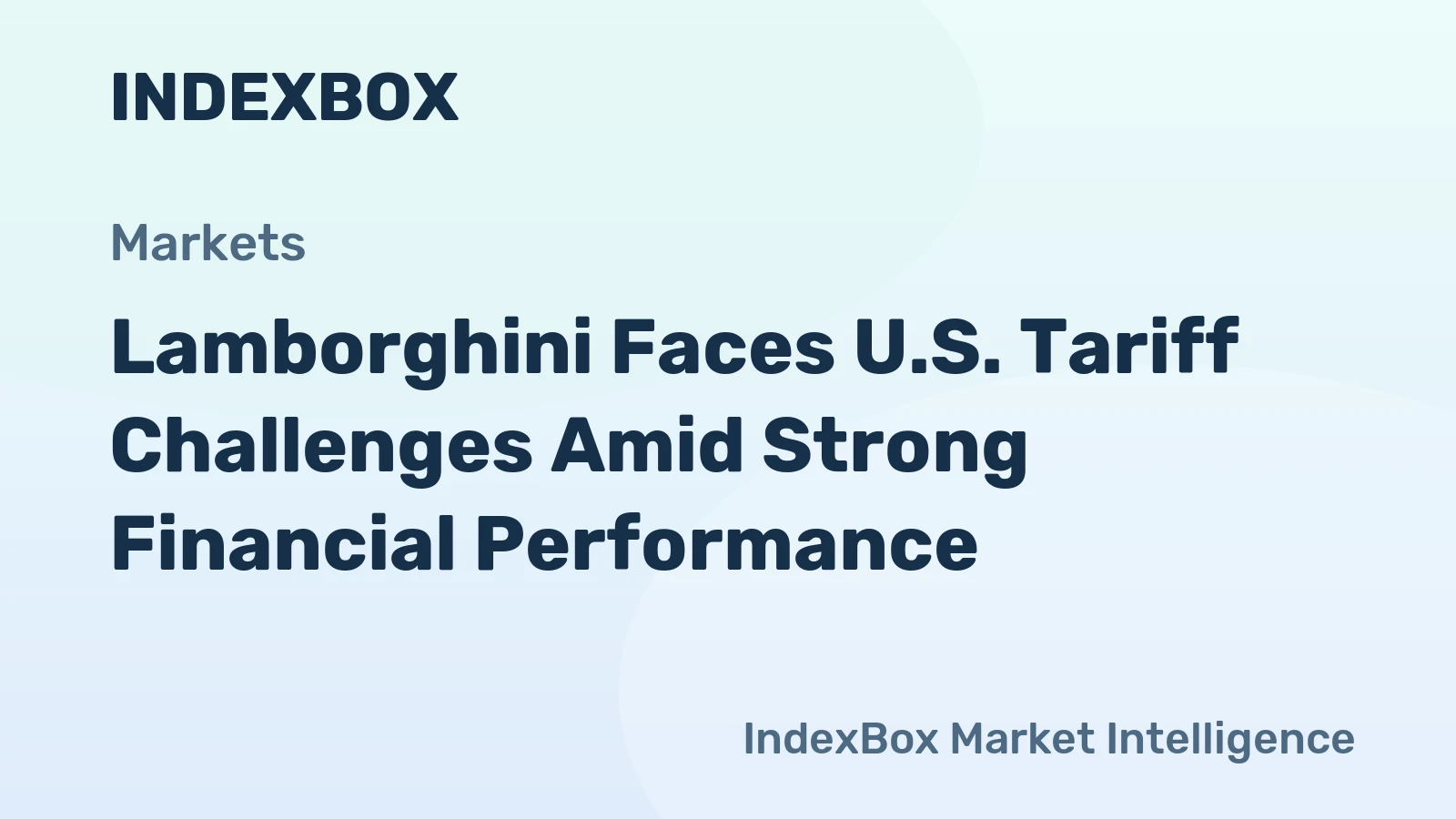 Lamborghini Faces U.S. Tariff Challenges Amid Strong Financial Performance