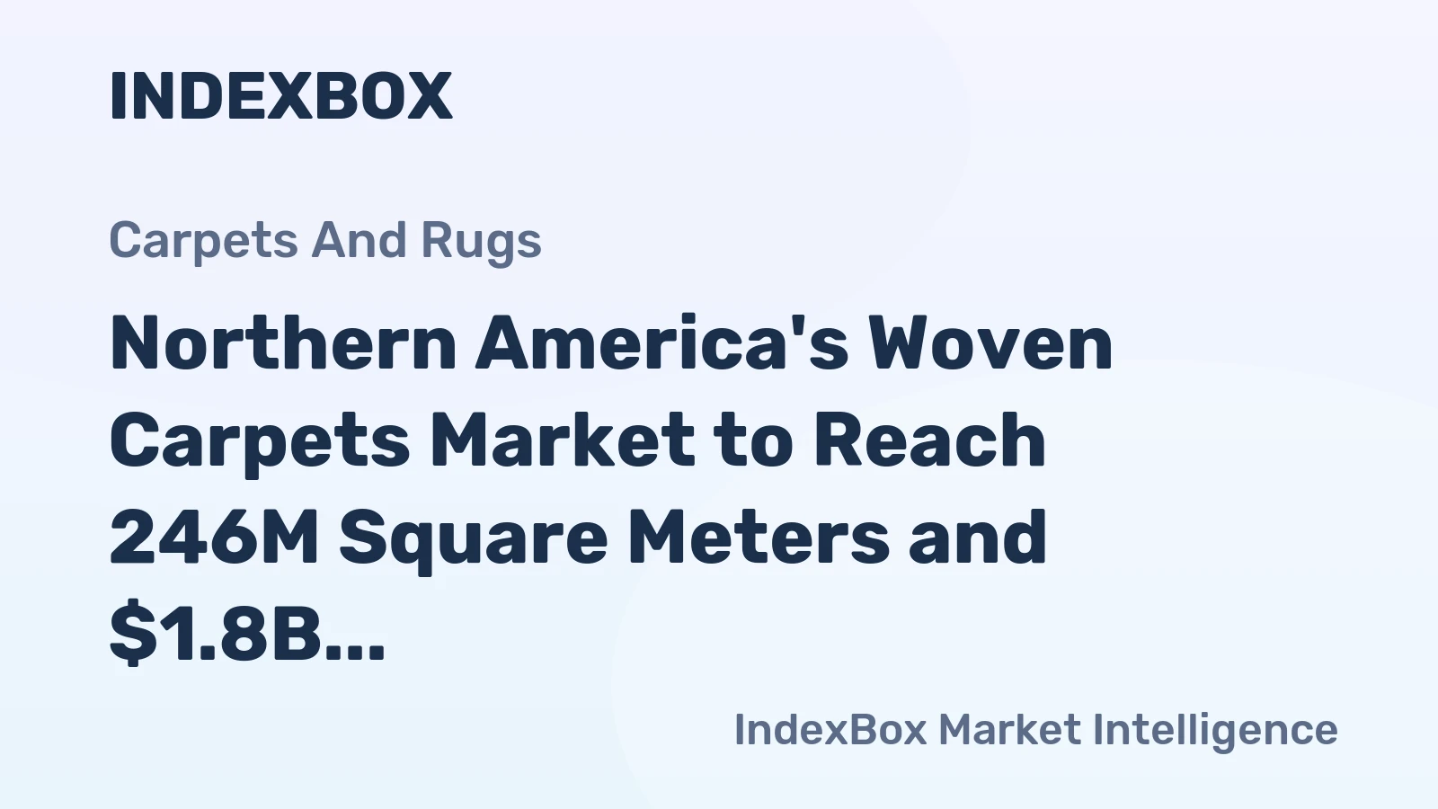 Northern America's Woven Carpets Market to Reach 246M Square Meters and $1.8B by 2035