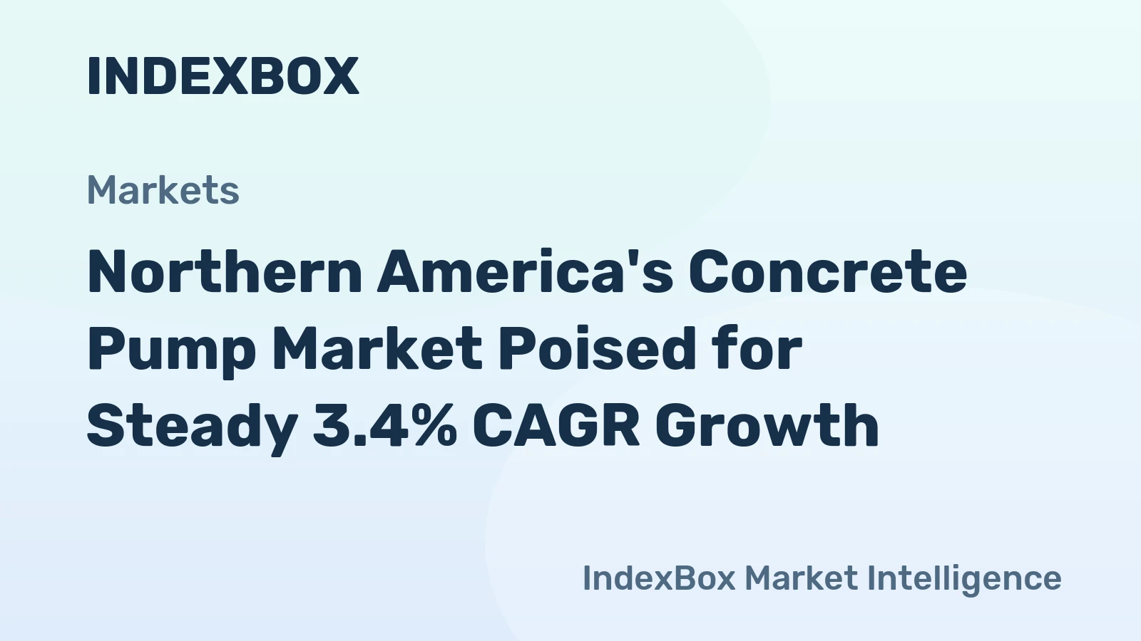 Northern America's Concrete Pump Market Poised for Steady 3.4% CAGR Growth