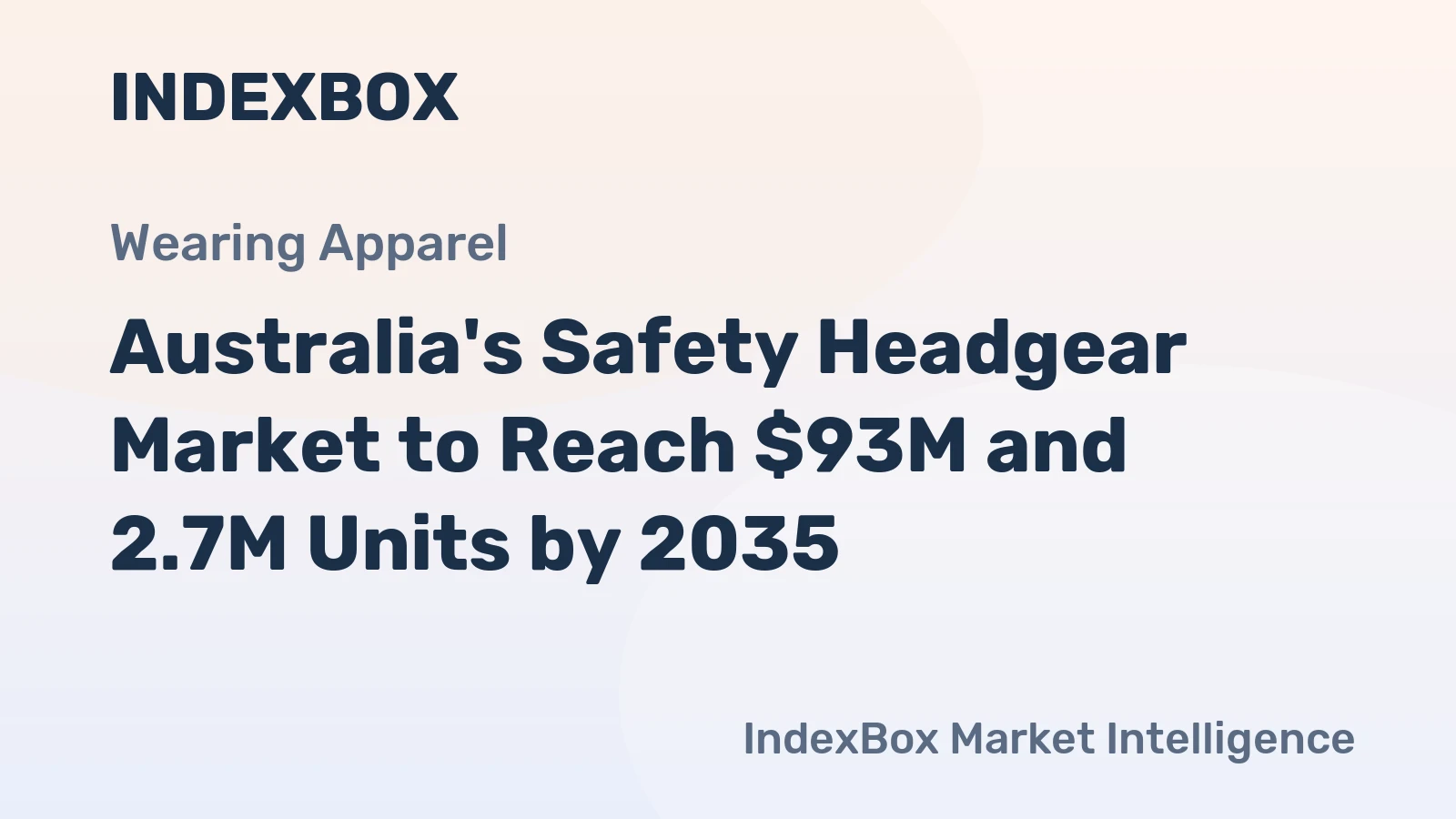 Australia's Safety Headgear Market to Reach $93M and 2.7M Units by 2035
