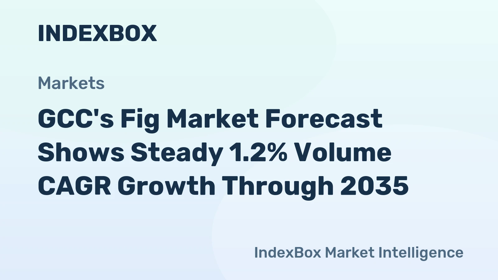 GCC's Fig Market Forecast Shows Steady 1.2% Volume CAGR Growth Through 2035