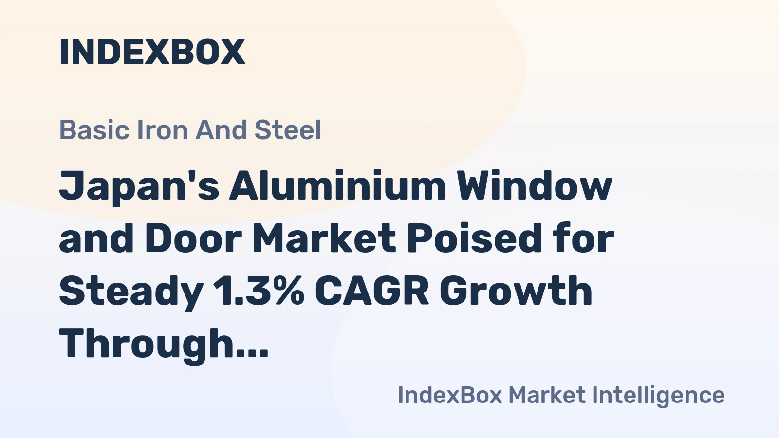 Japan's Aluminium Window and Door Market Poised for Steady 1.3% CAGR Growth Through 2035