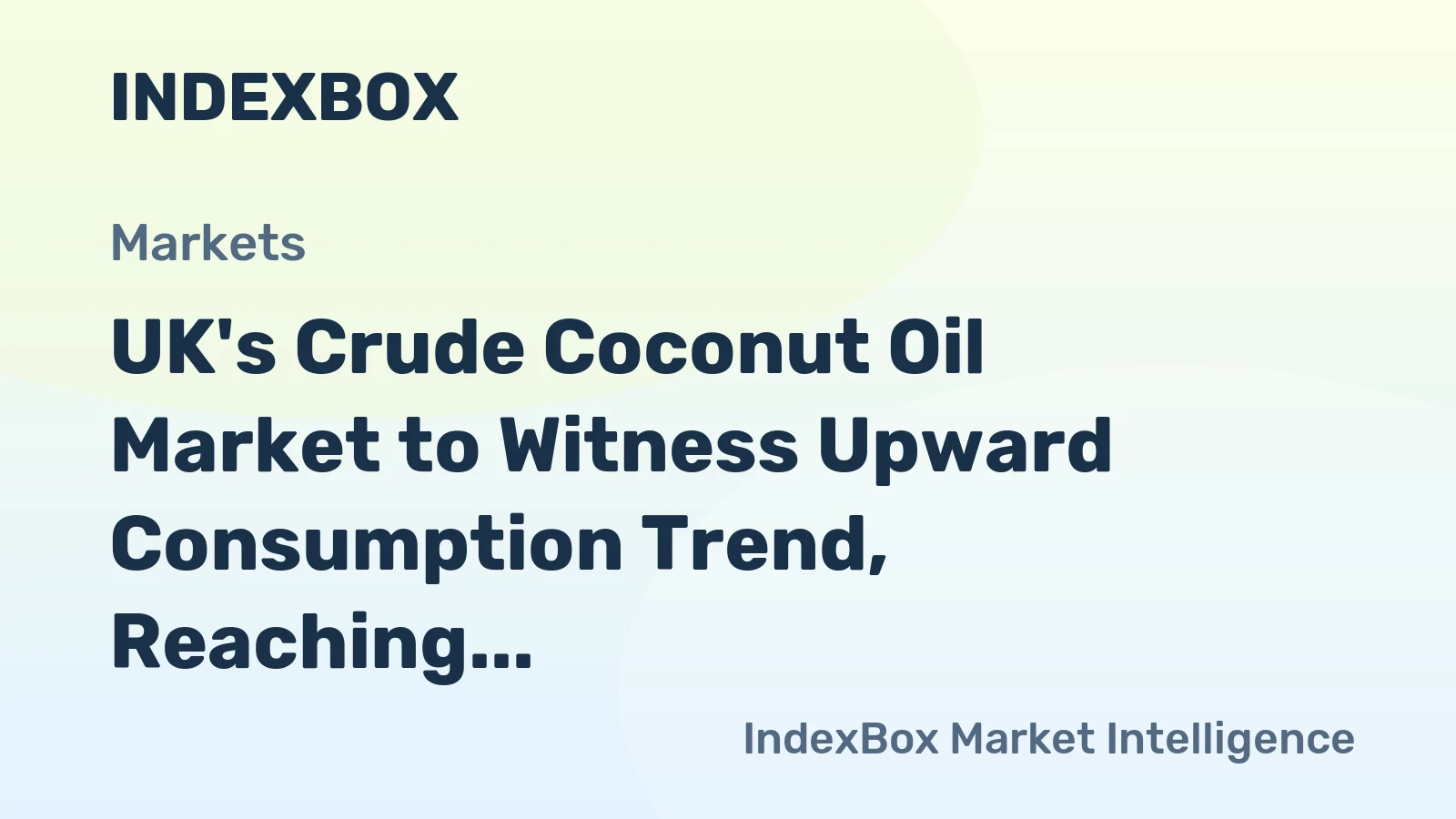 UK's Crude Coconut Oil Market to Witness Upward Consumption Trend, Reaching 6.4K Tons and $15M by 2035