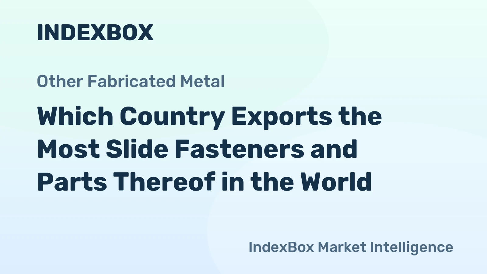 Which Country Exports the Most Slide Fasteners and Parts Thereof in the World?