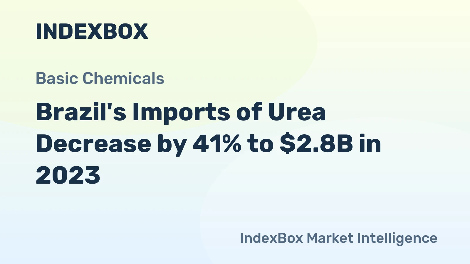 Brazil's Imports of Urea Decrease by 41% to $2.8B in 2023