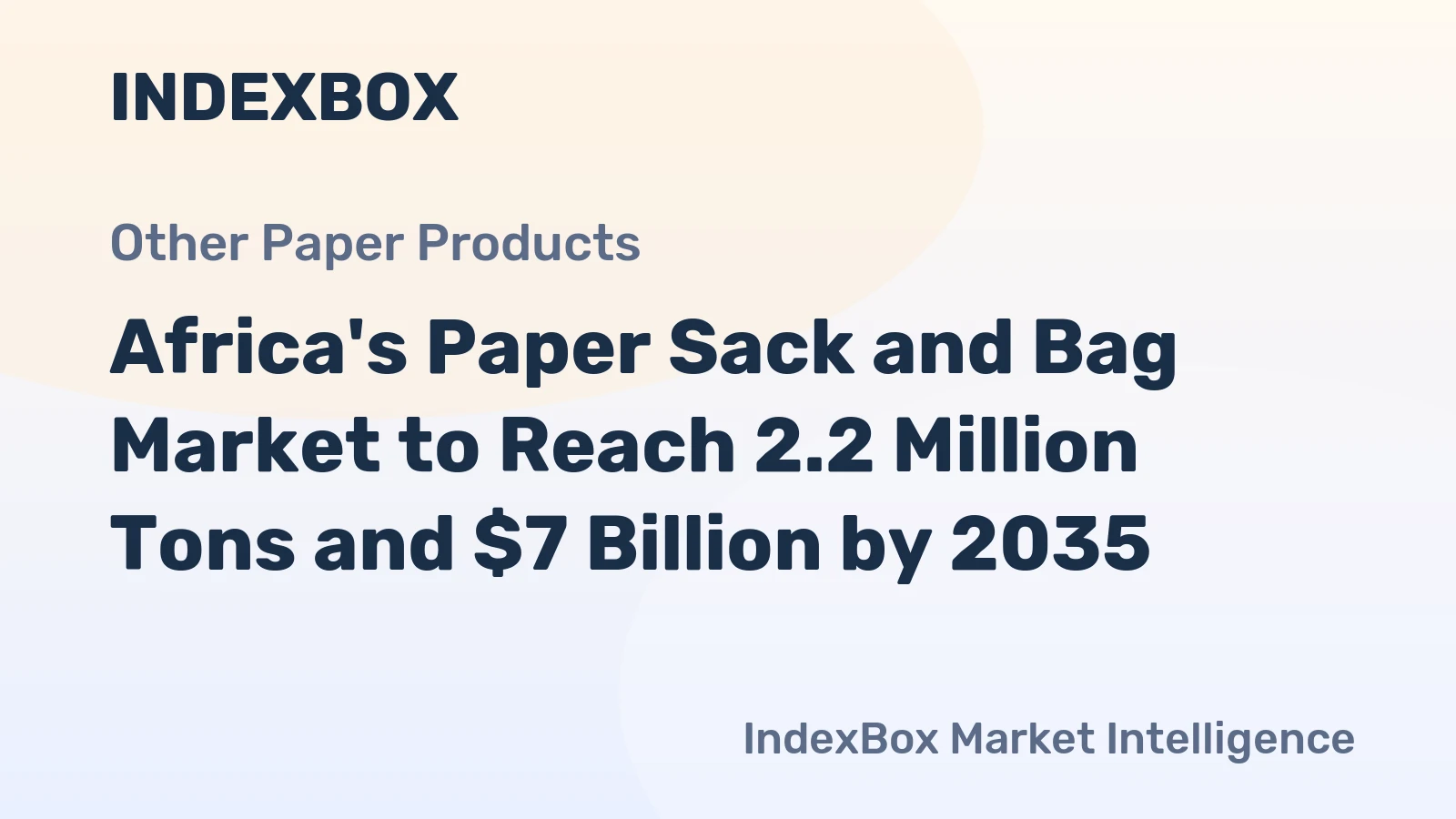 Africa's Paper Sack and Bag Market to Reach 2.2 Million Tons and $7 Billion by 2035