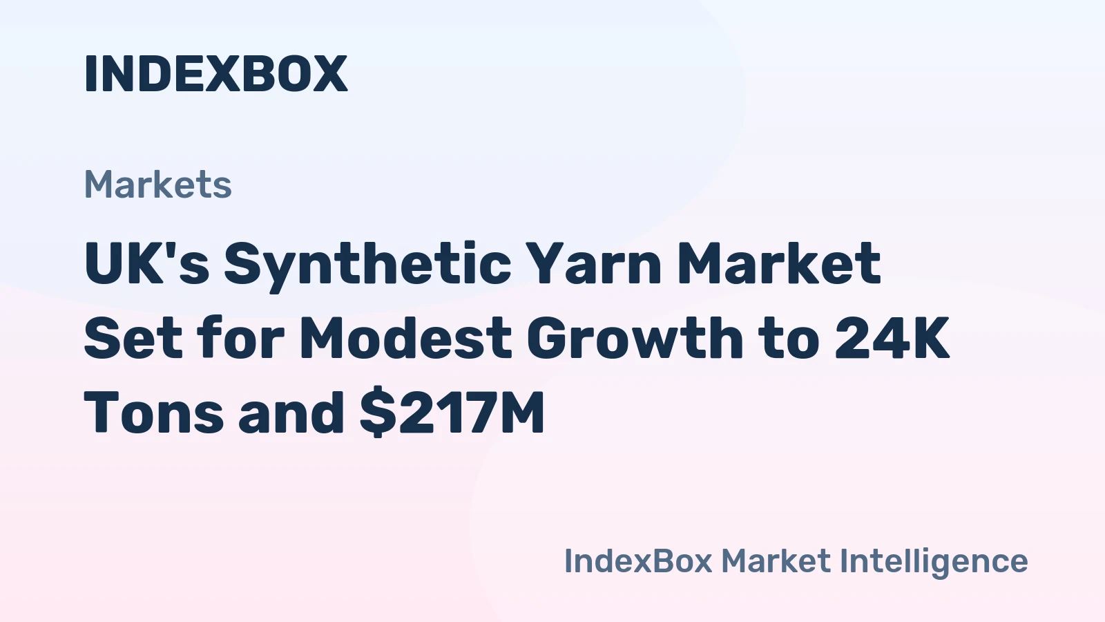 UK's Synthetic Yarn Market Set for Modest Growth to 24K Tons and $217M