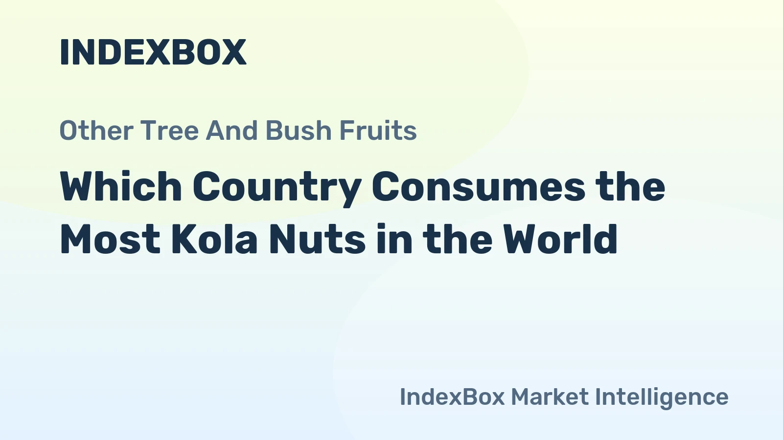 Which Country Consumes the Most Kola Nuts in the World?