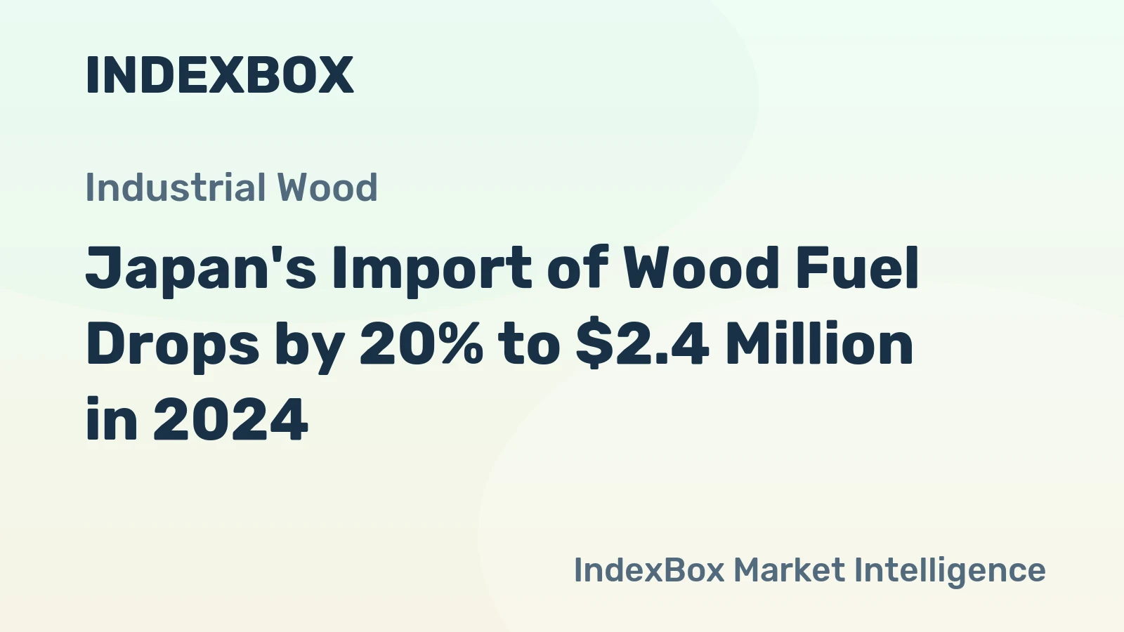 Japan's Import of Wood Fuel Drops by 20% to $2.4 Million in 2024