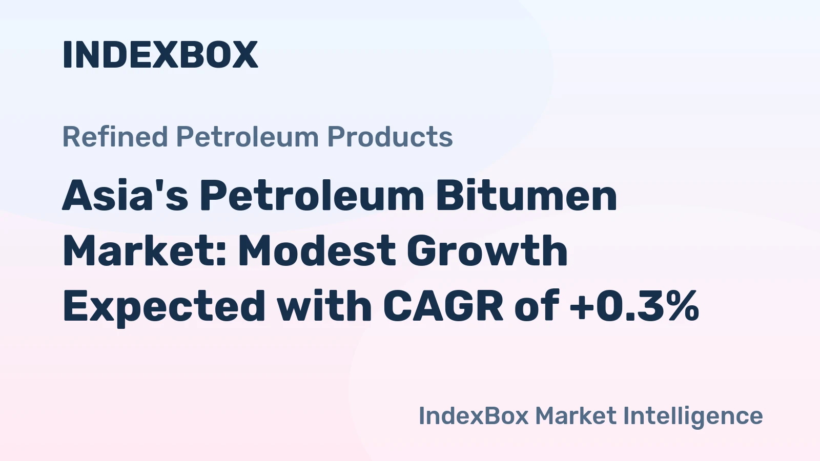 Asia's Petroleum Bitumen Market: Modest Growth Expected with CAGR of +0.3%