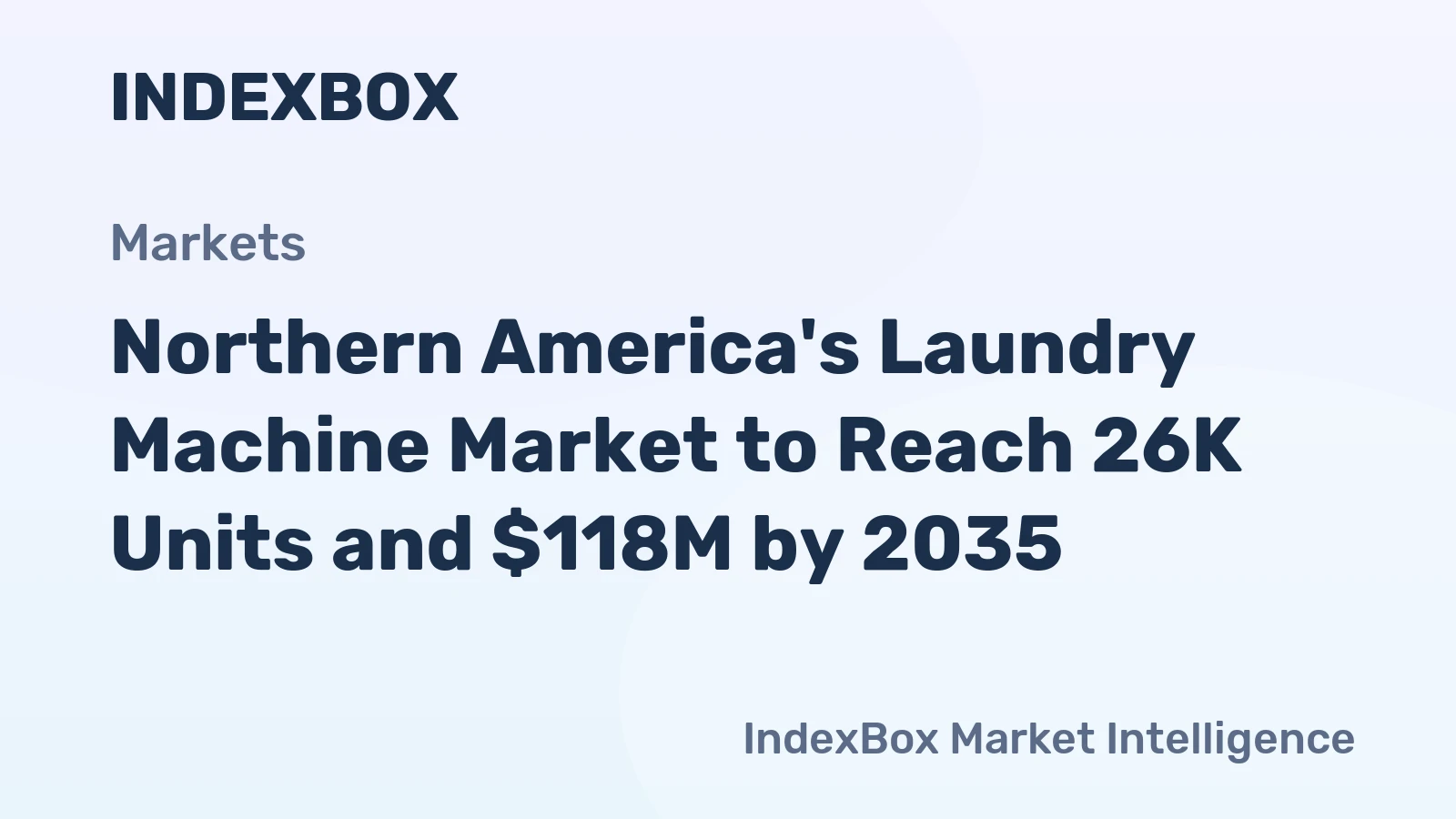 Northern America's Laundry Machine Market to Reach 26K Units and $118M by 2035