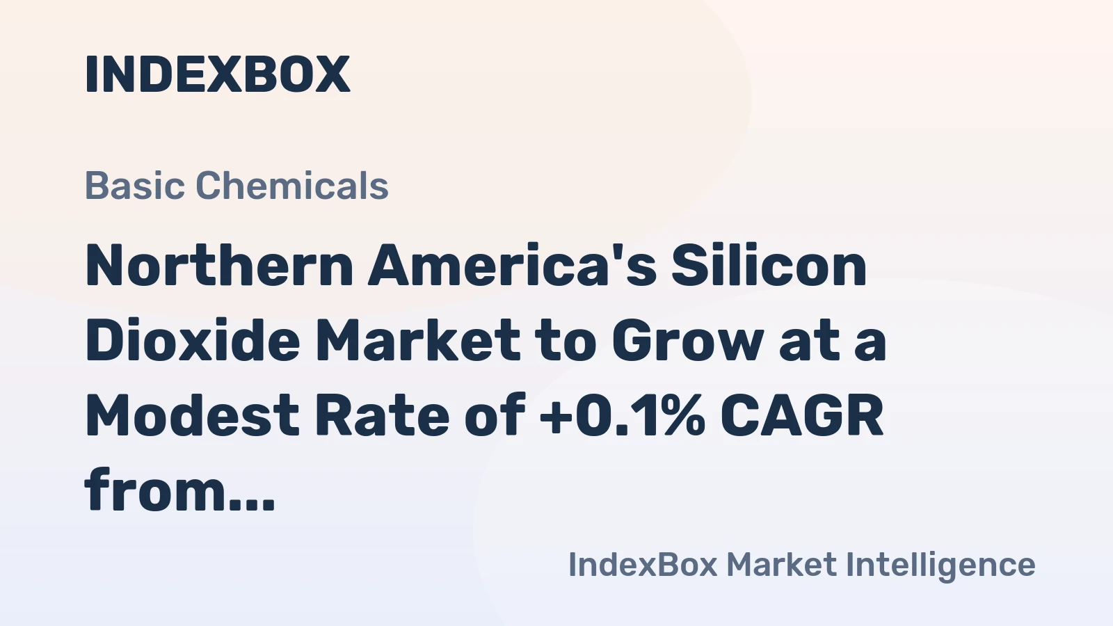 Northern America's Silicon Dioxide Market to Grow at a Modest Rate of +0.1% CAGR from 2024 to 2035