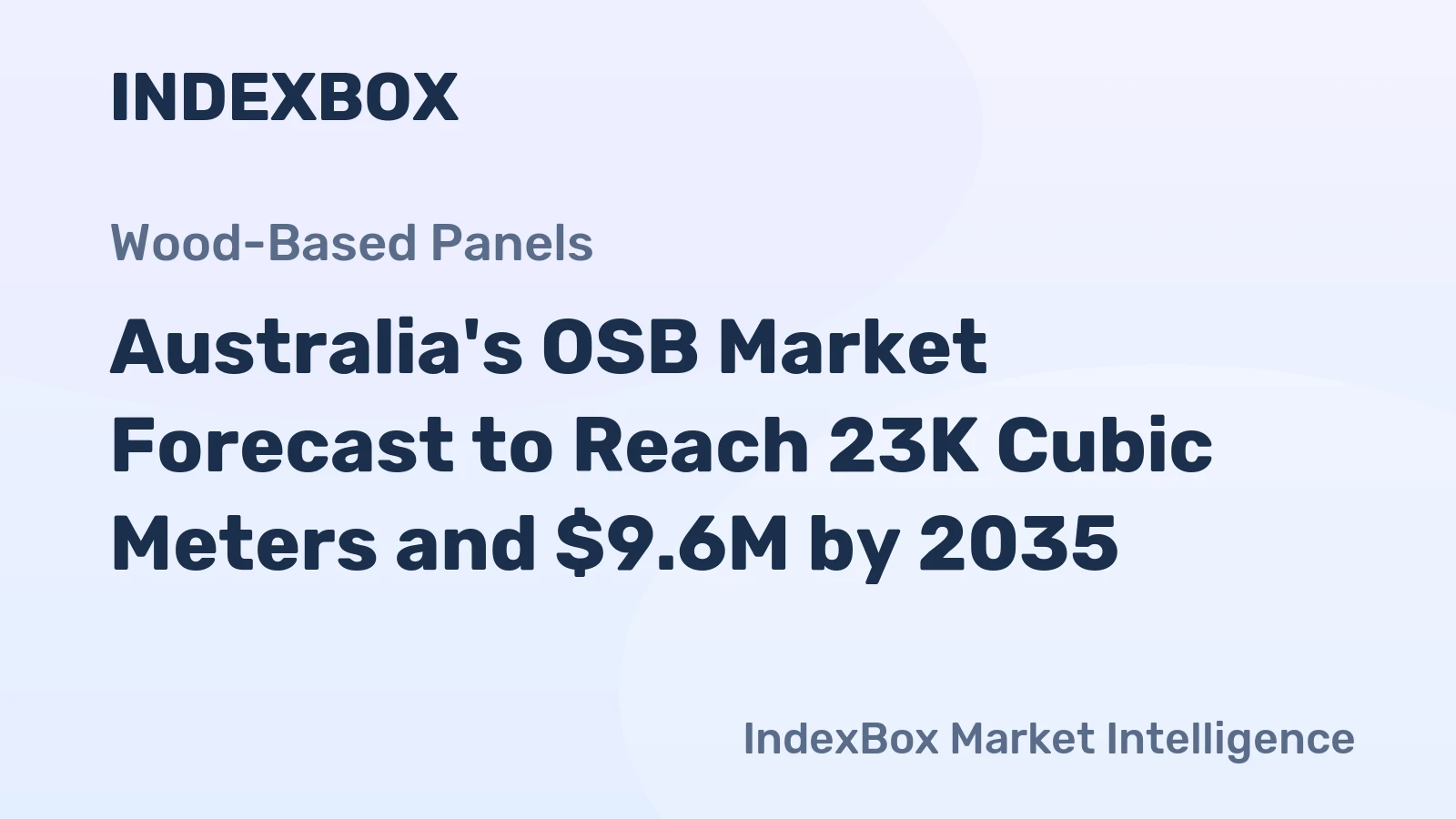 Australia's OSB Market Forecast to Reach 23K Cubic Meters and $9.6M by 2035