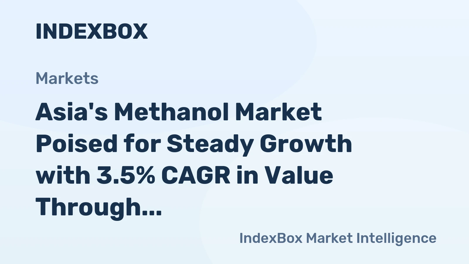 Asia's Methanol Market Poised for Steady Growth with 3.5% CAGR in Value Through 2035
