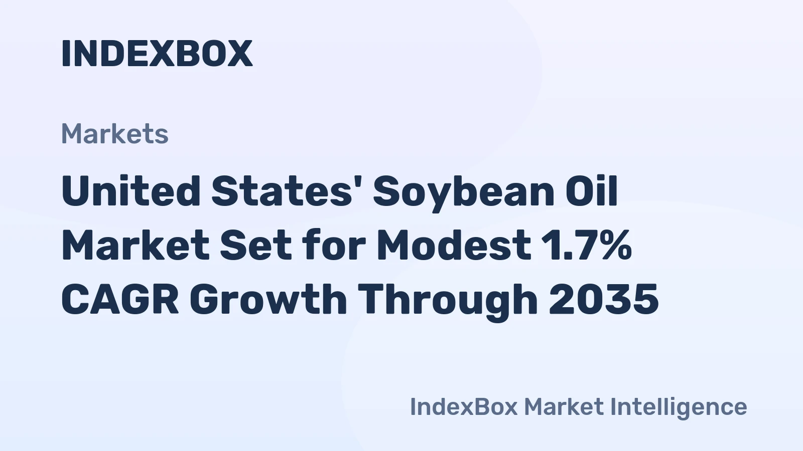 United States' Soybean Oil Market Set for Modest 1.7% CAGR Growth Through 2035