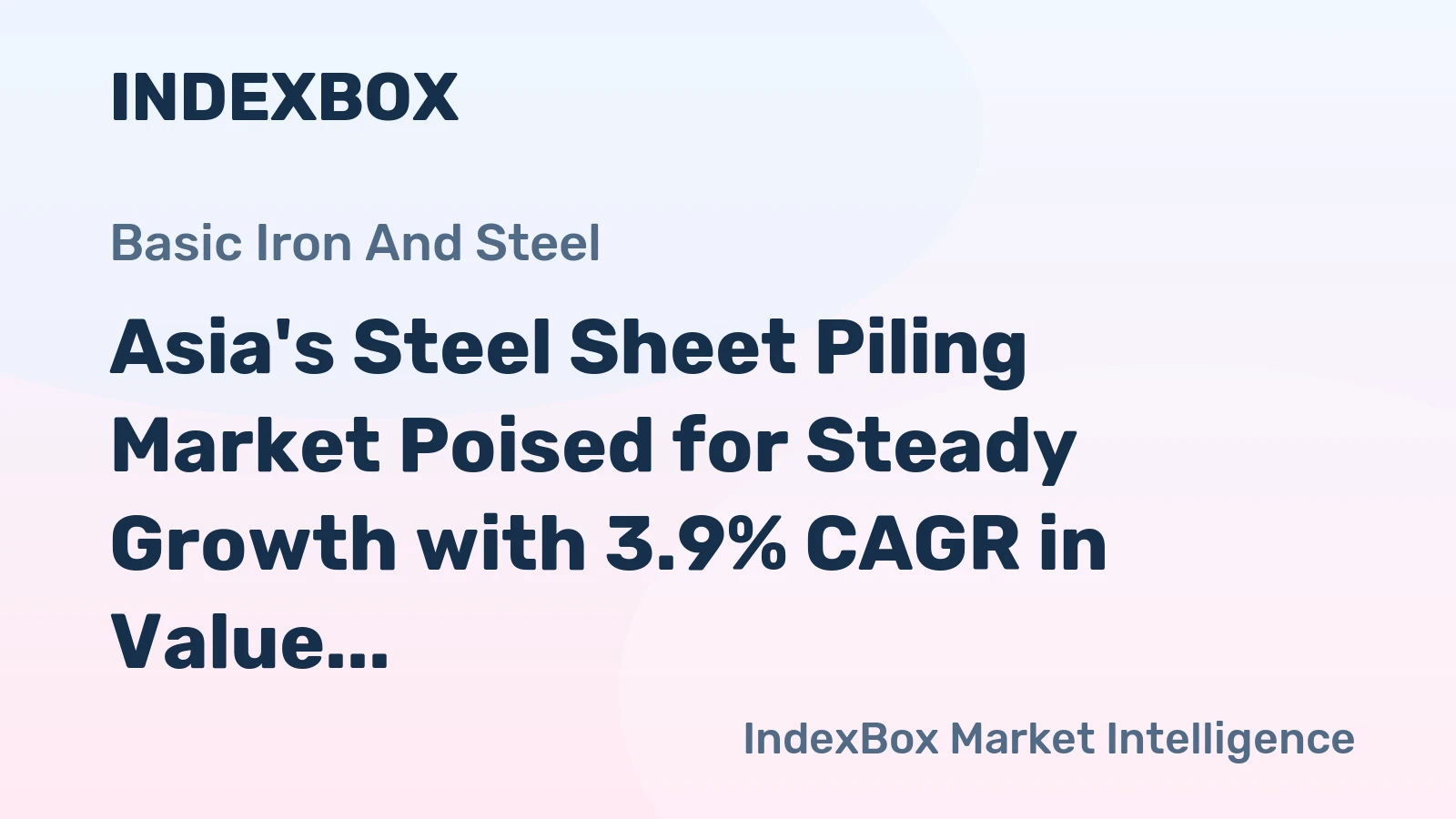 Asia's Steel Sheet Piling Market Poised for Steady Growth with 3.9% CAGR in Value