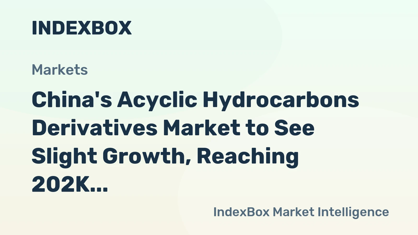China's Acyclic Hydrocarbons Derivatives Market to See Slight Growth, Reaching 202K Tons and $1.2B by 2035