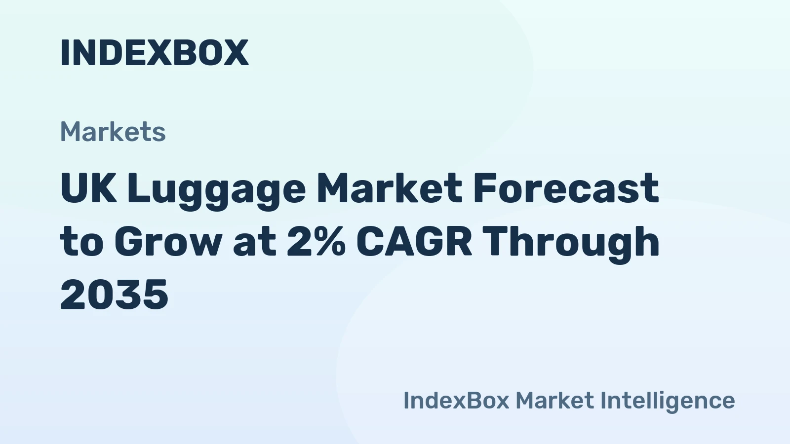 UK Luggage Market Forecast to Grow at 2% CAGR Through 2035