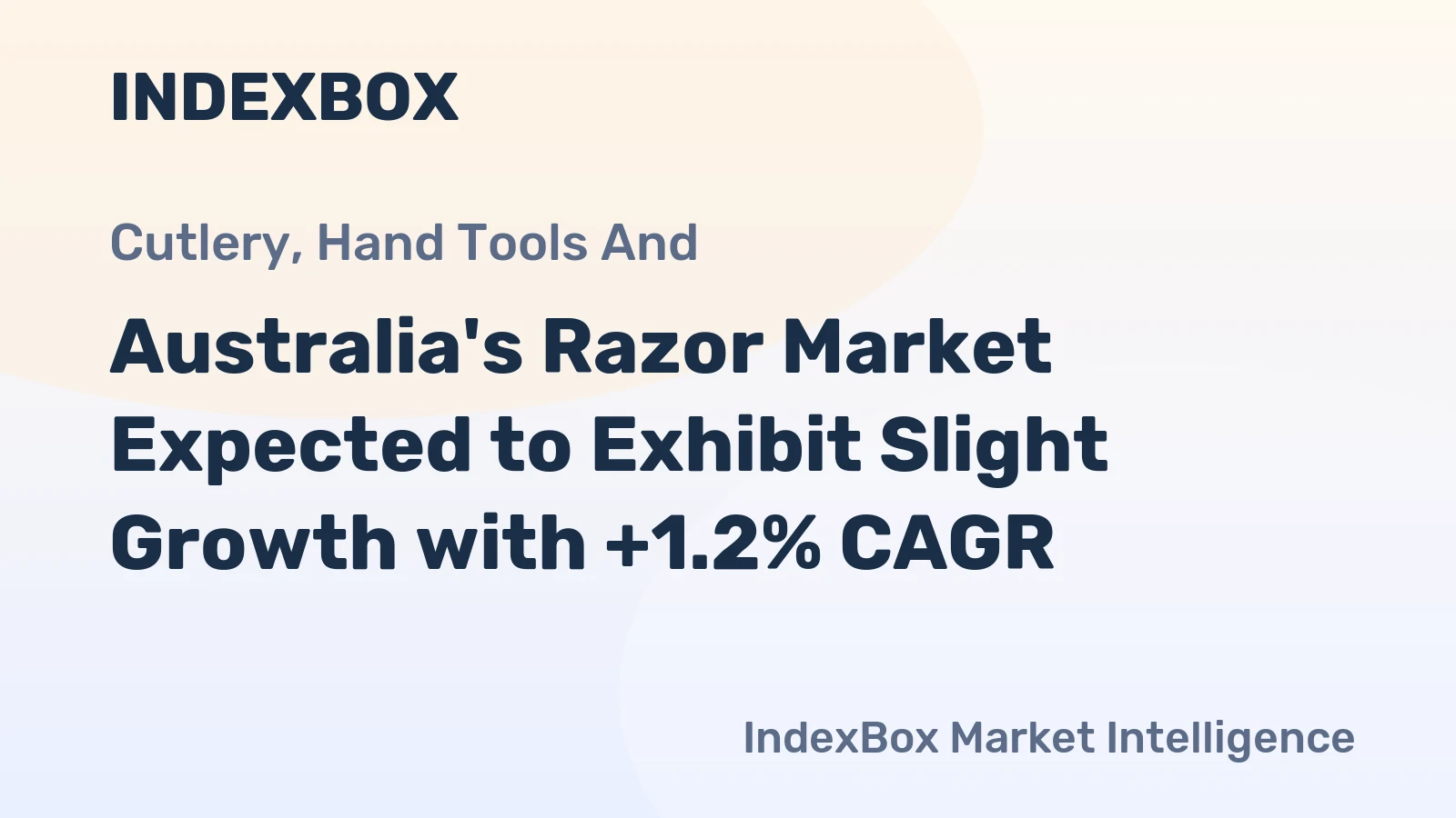 Australia's Razor Market Expected to Exhibit Slight Growth with +1.2% CAGR