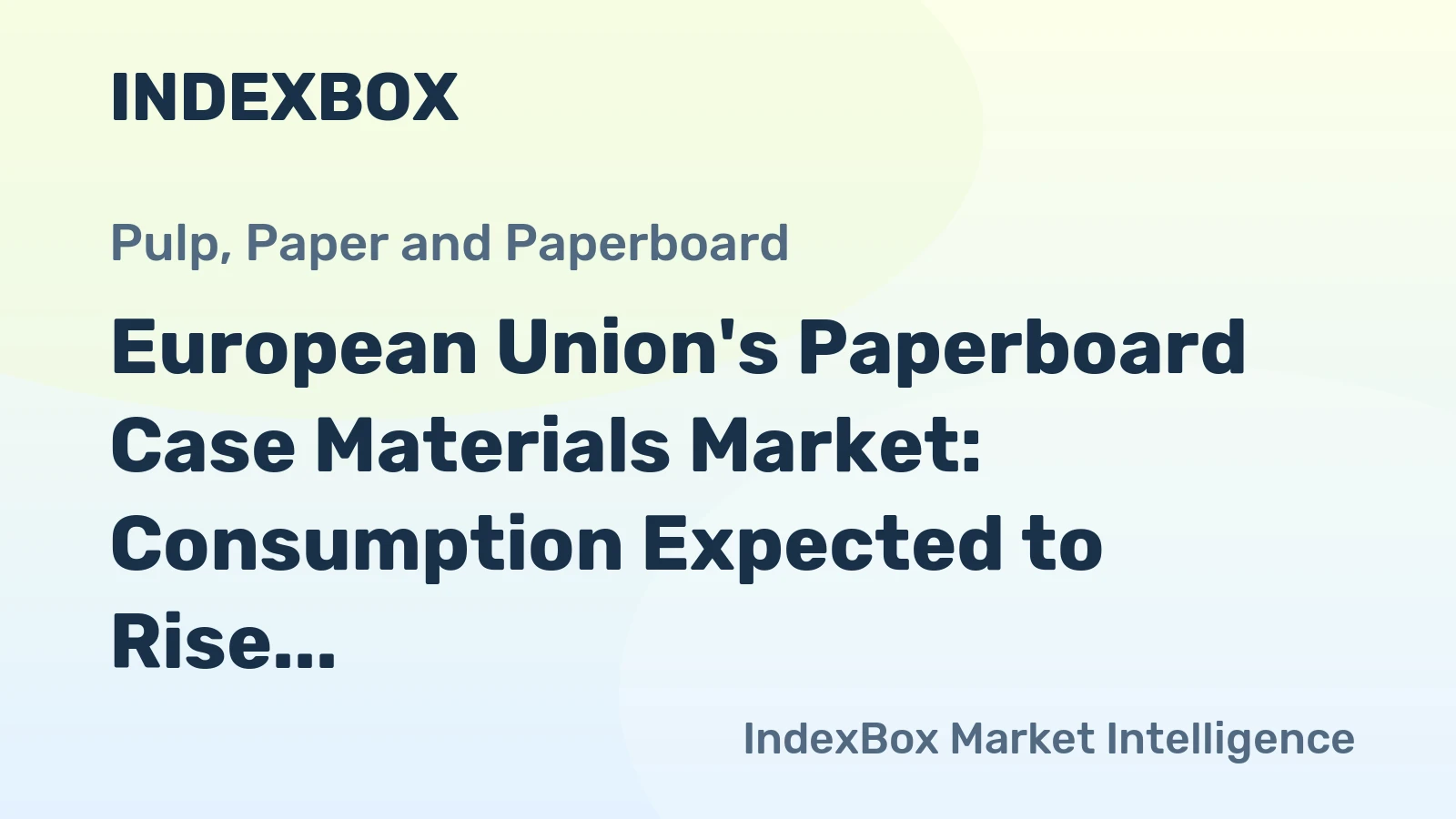 European Union's Paperboard Case Materials Market: Consumption Expected to Rise with Market Volume Reaching 31M tons by 2035 and Value Growing to $23.7B