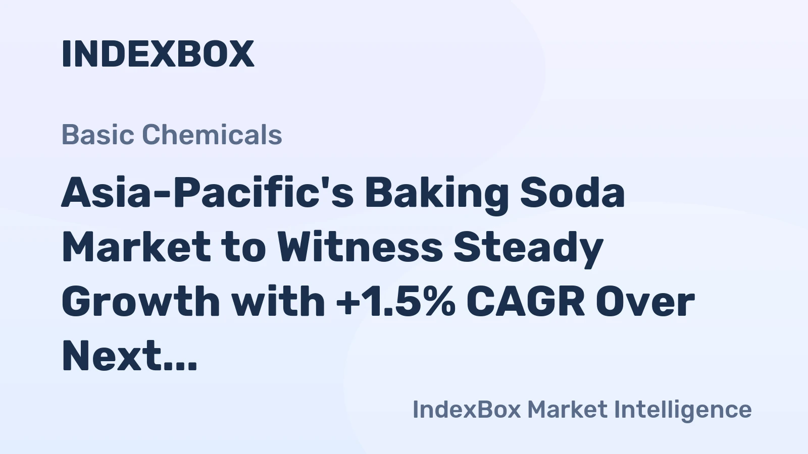 Asia-Pacific's Baking Soda Market to Witness Steady Growth with +1.5% CAGR Over Next Decade