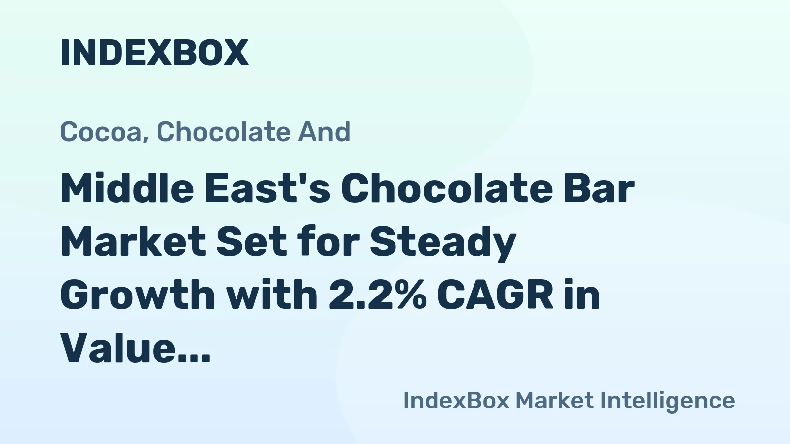 Middle East's Chocolate Bar Market Set for Steady Growth with 2.2% CAGR in Value