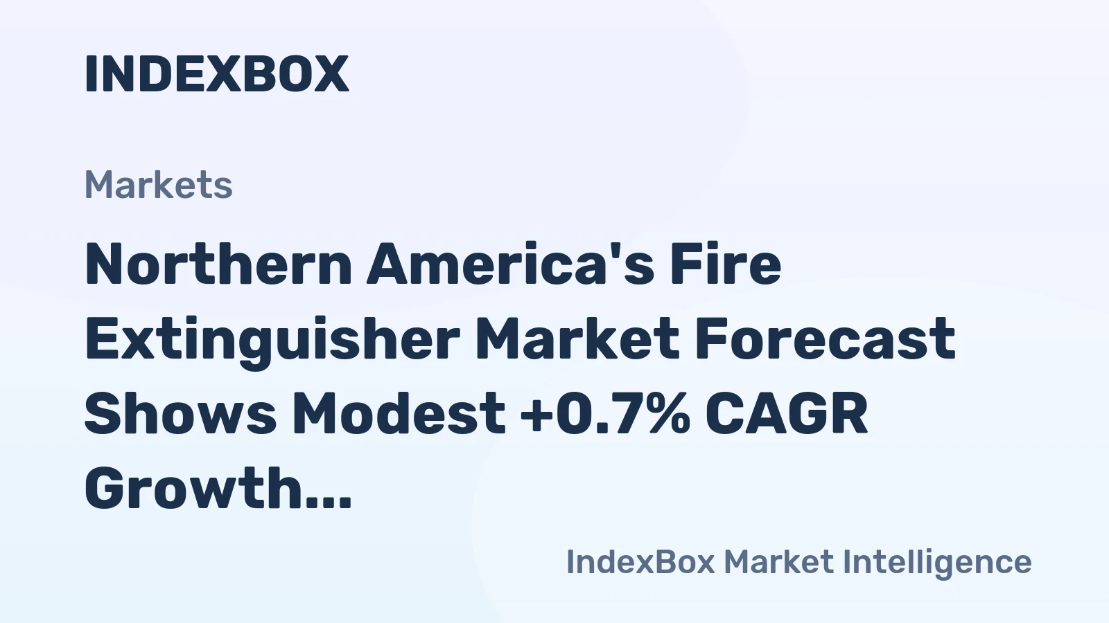 Northern America's Fire Extinguisher Market Forecast Shows Modest +0.7% CAGR Growth Through 2035